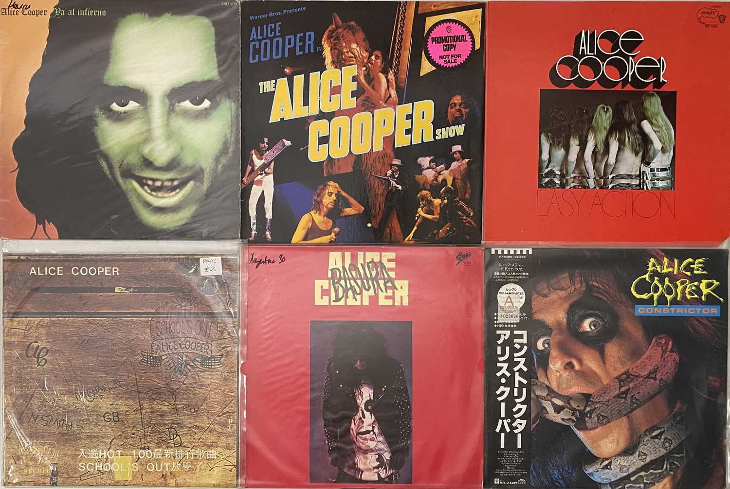 Lot 170 - ALICE COOPER - OVERSEAS LP COLLECTION