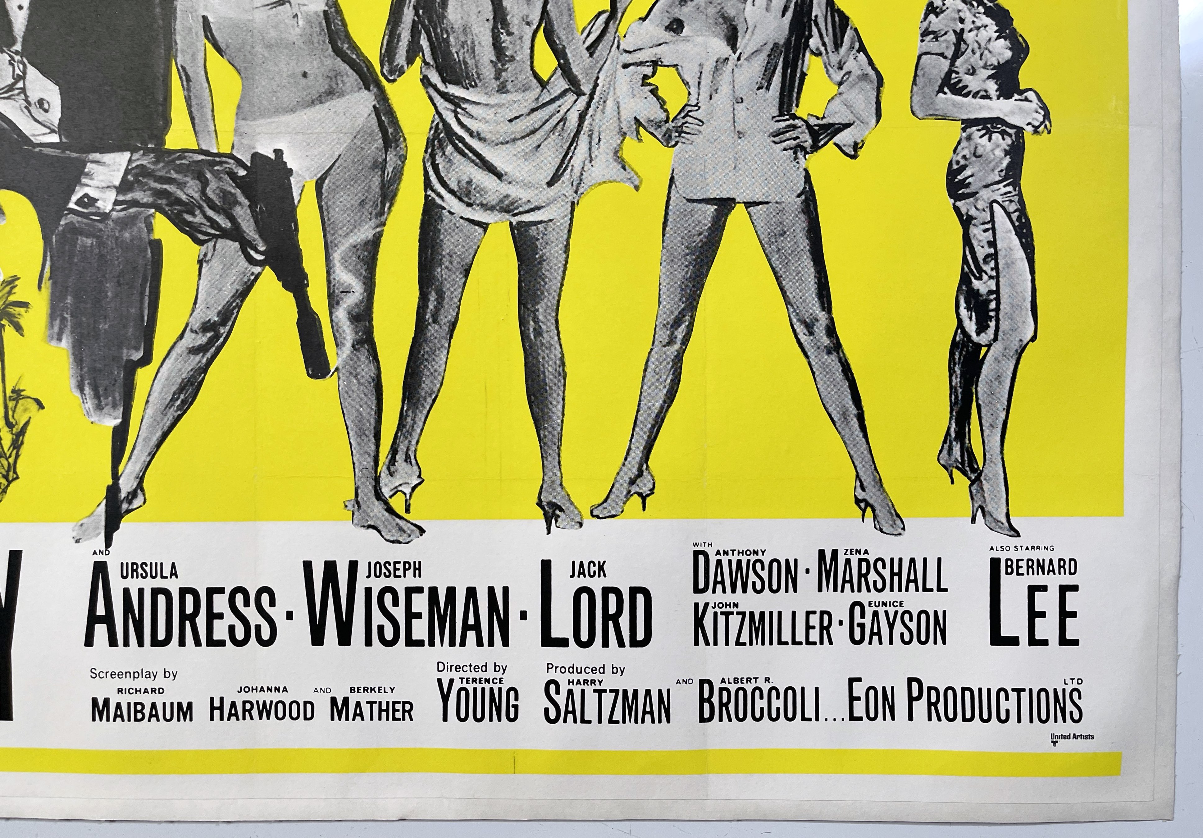 Lot 62 - JAMES BOND - DR. NO (1962) UK QUAD REISSUE