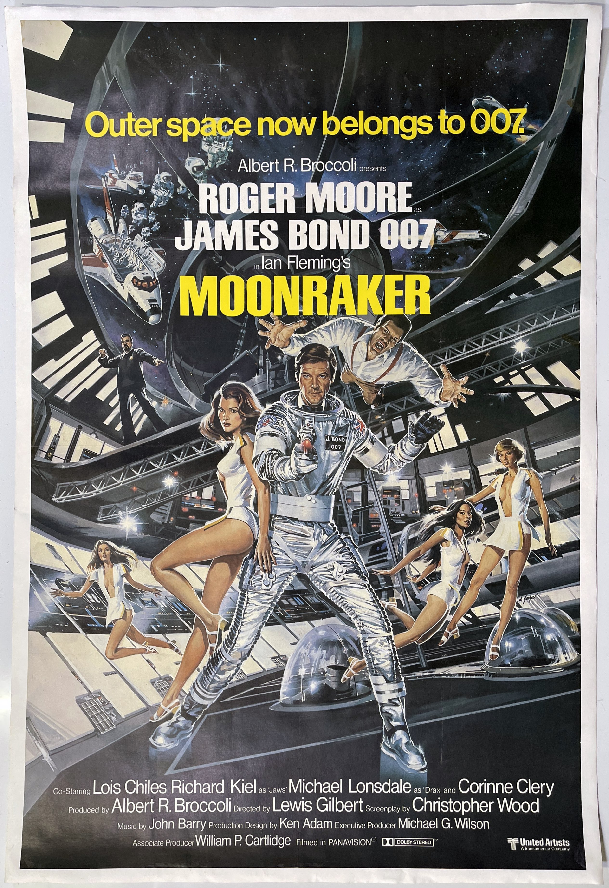 Lot 252 - JAMES BOND - MOONRAKER (1979) US FOUR-SHEET