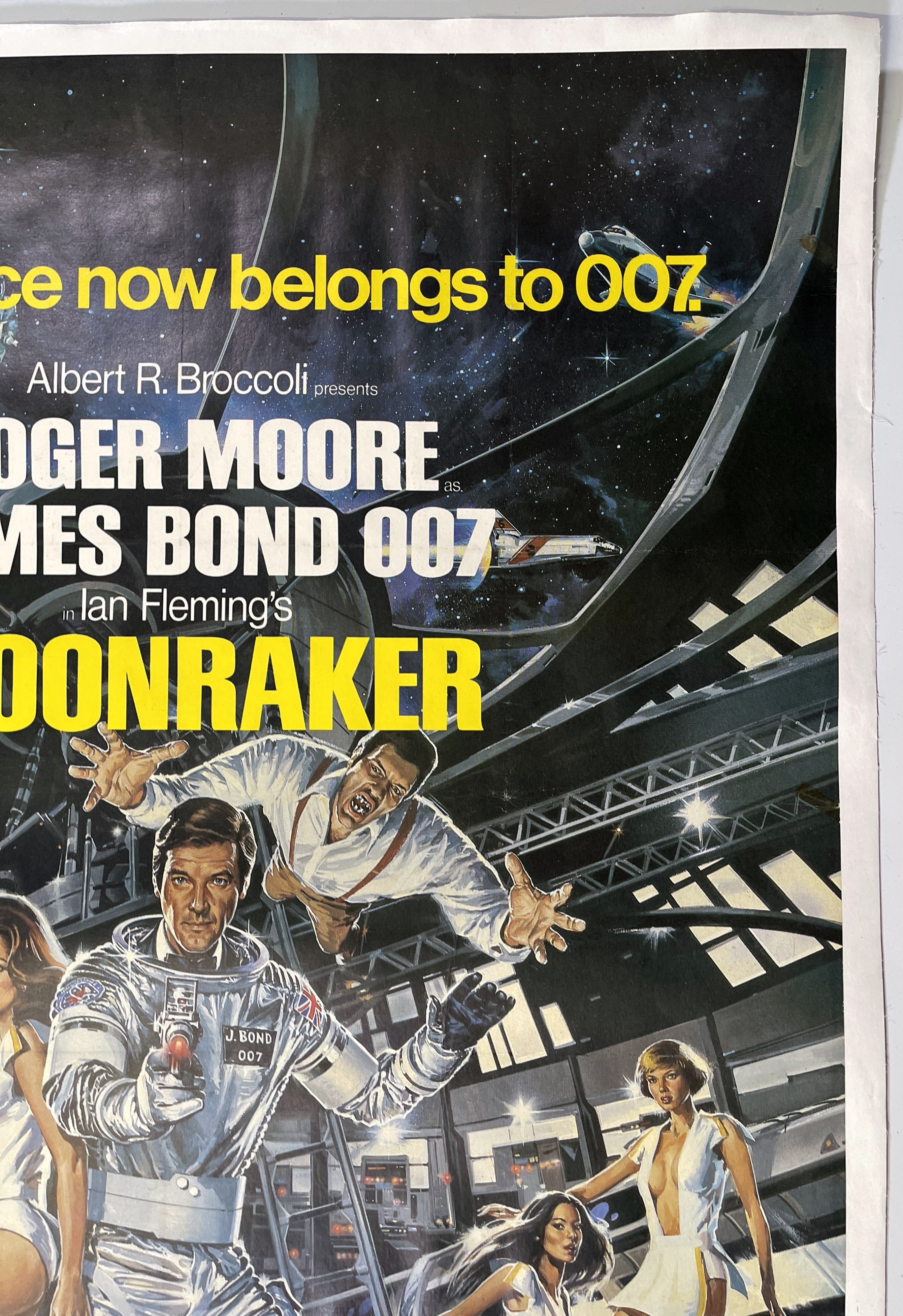 Lot 252 - JAMES BOND - MOONRAKER (1979) US FOUR-SHEET
