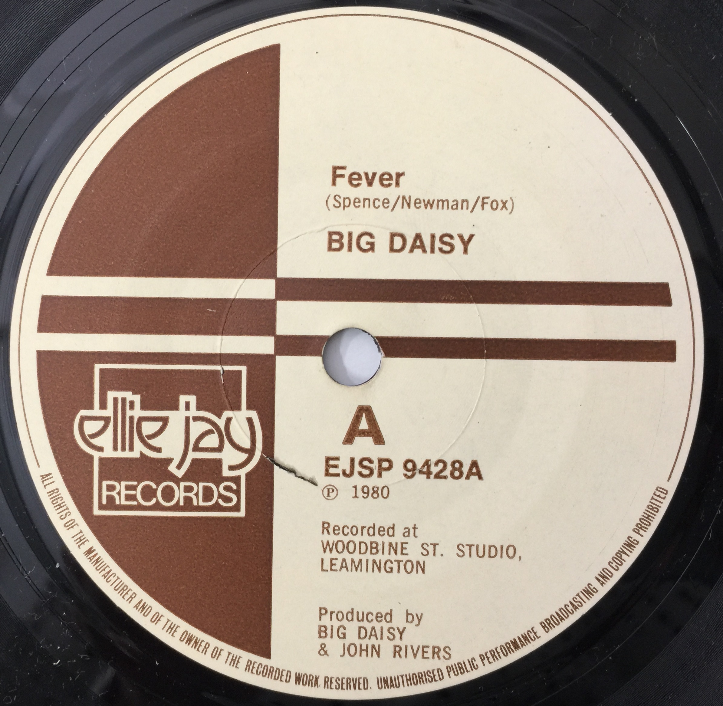 Lot 227 - BIG DAISY - FEVER 7" (ELLIE JAY RECORDS
