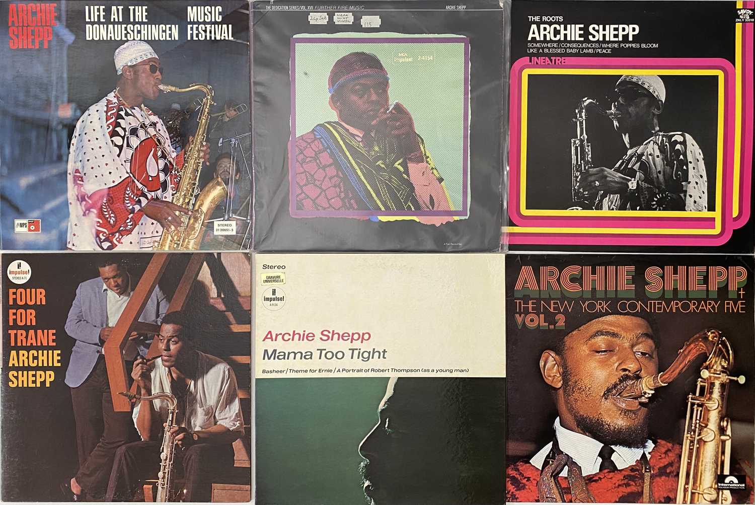 Lot 16 - ARCHIE SHEPP - LP COLLECTION