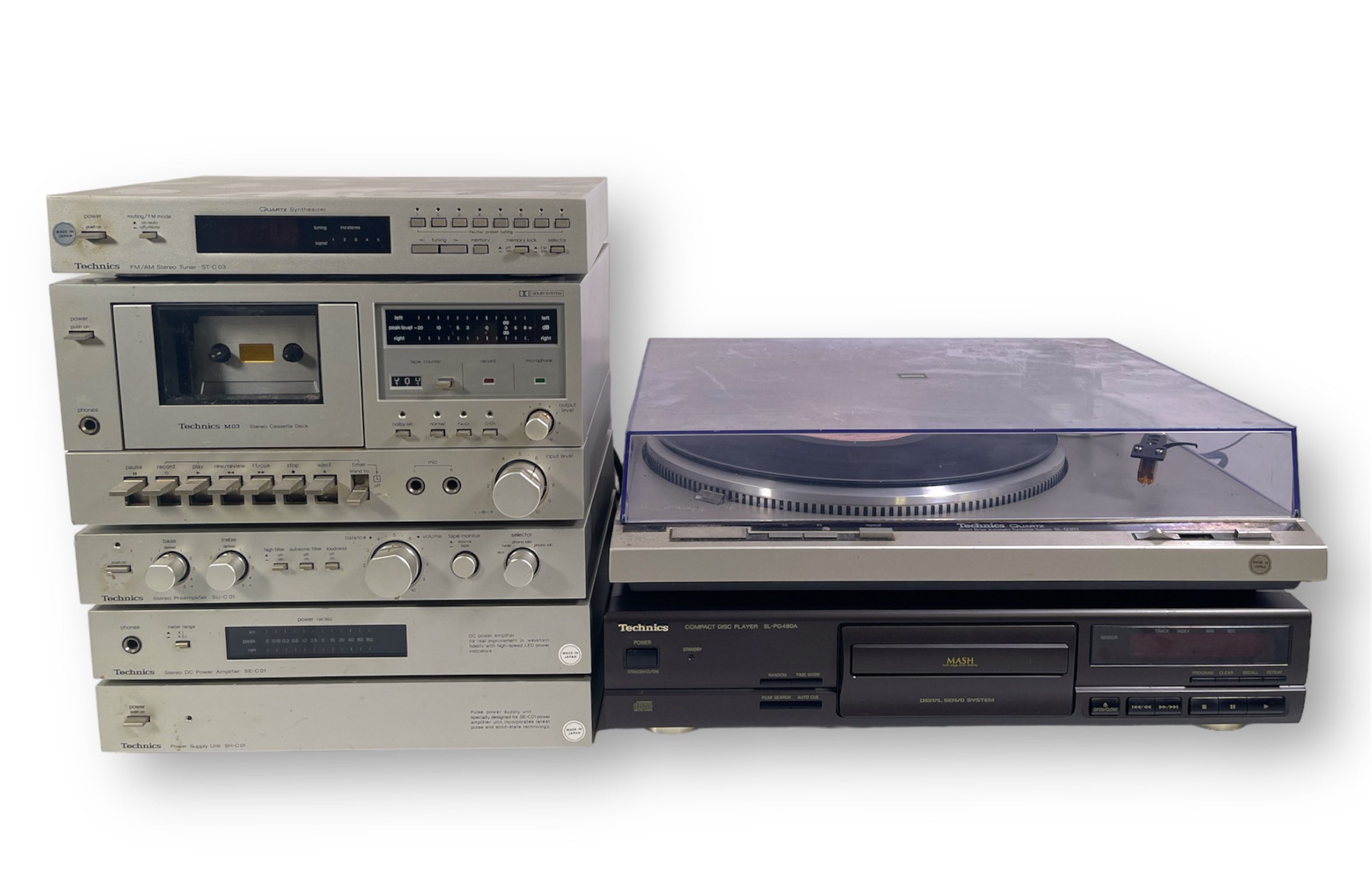 Lot 6 - TECHNICS HIFI SETUP INCLUDING TURNTABLE.