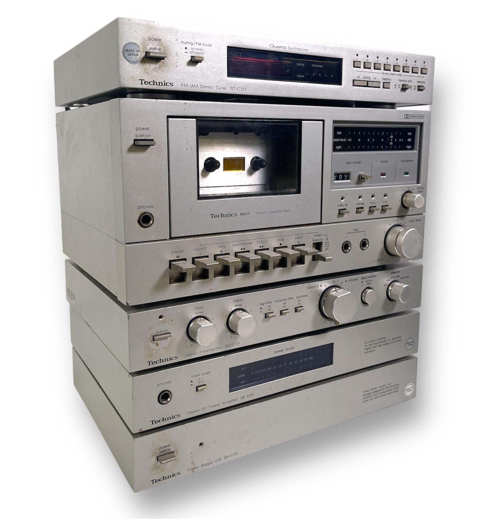 Lot 6 - TECHNICS HIFI SETUP INCLUDING TURNTABLE.