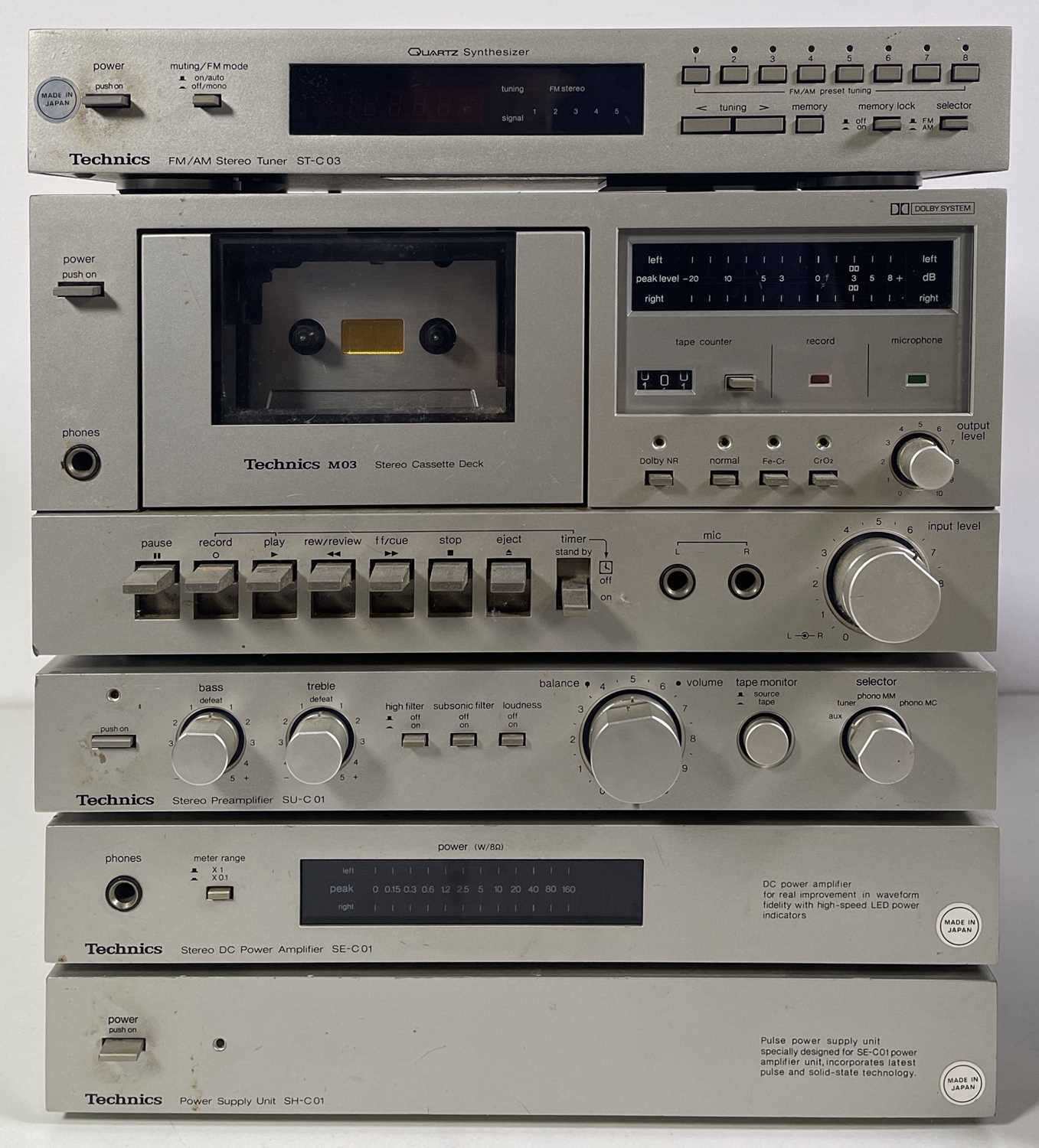 Lot 6 - TECHNICS HIFI SETUP INCLUDING TURNTABLE.