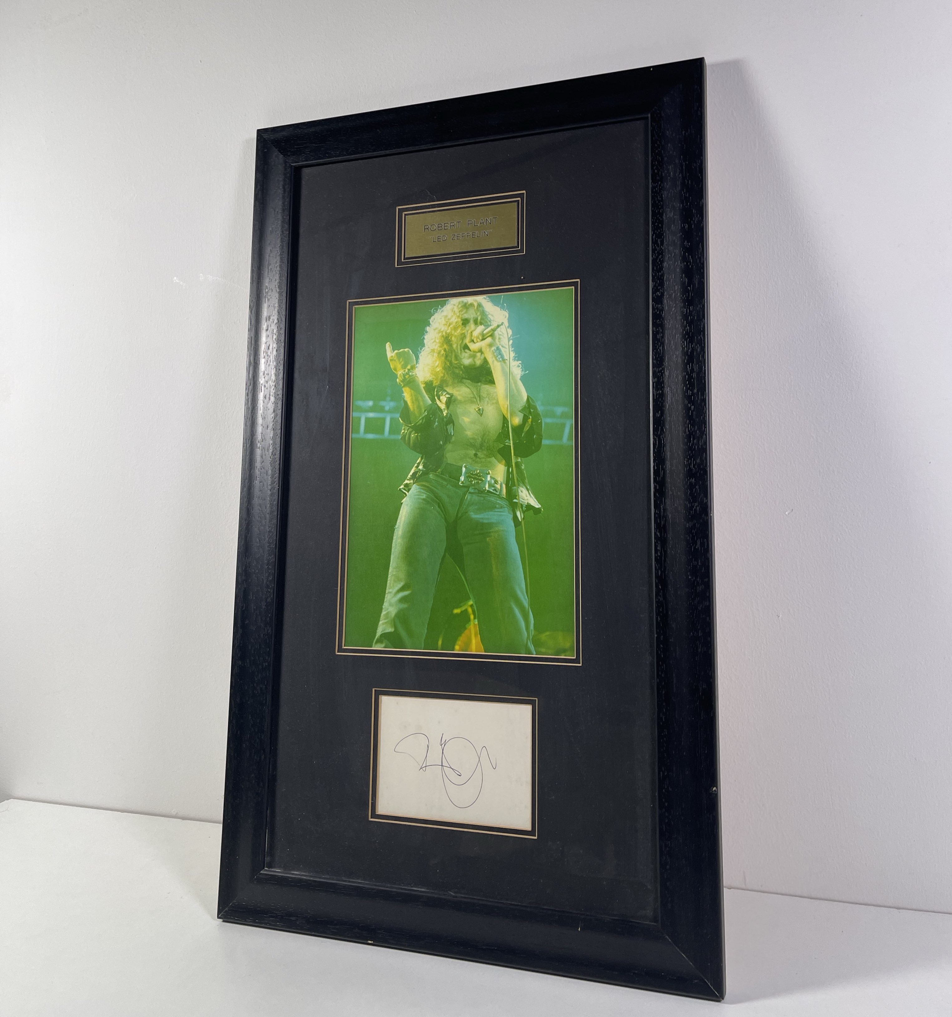 Lot 360 - LED ZEPPELIN INTEREST - ROBERT PLANT SIGNED