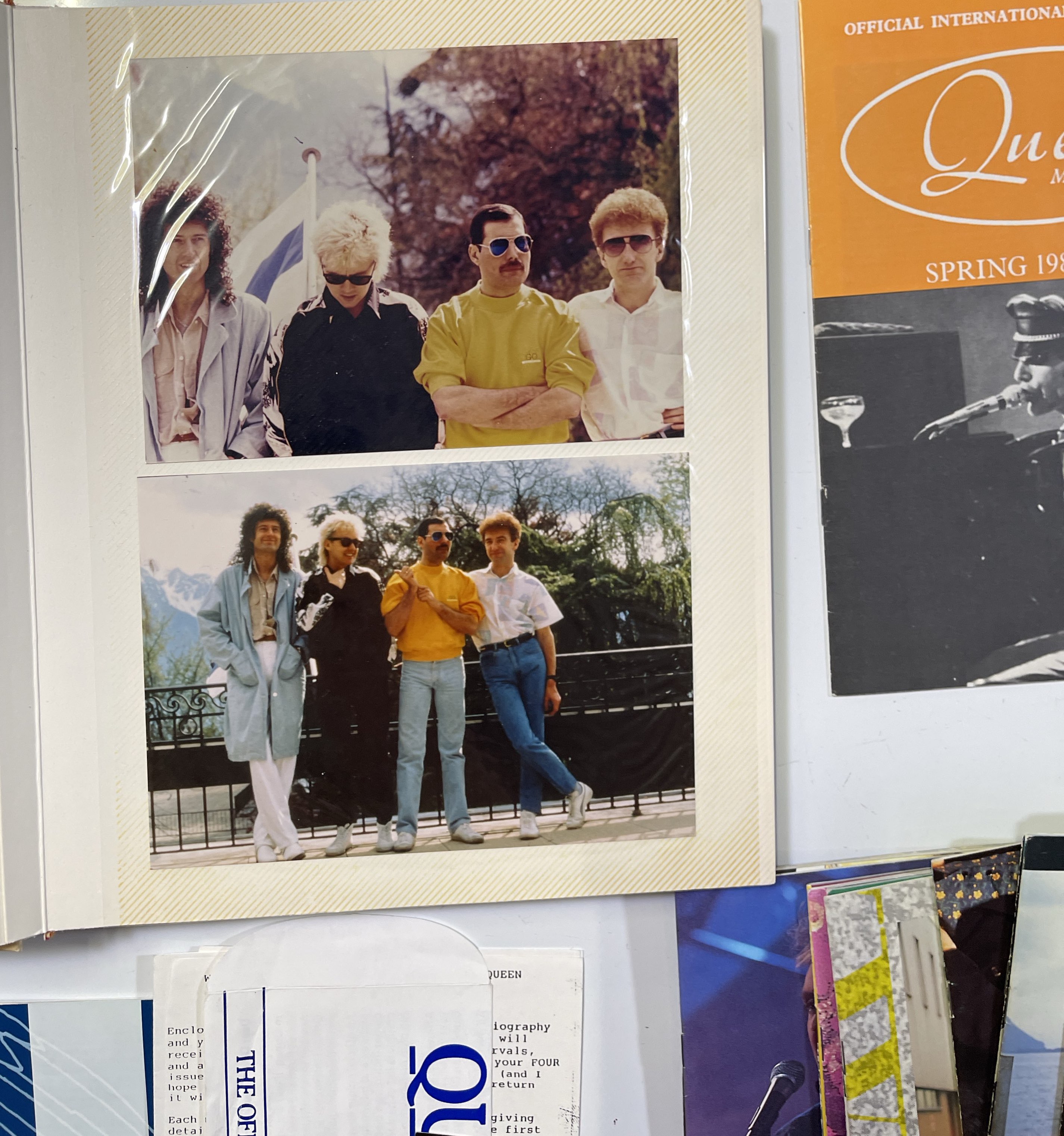 Lot 403 - QUEEN - FAN CLUB EPHEMERA INC PHOTOS.