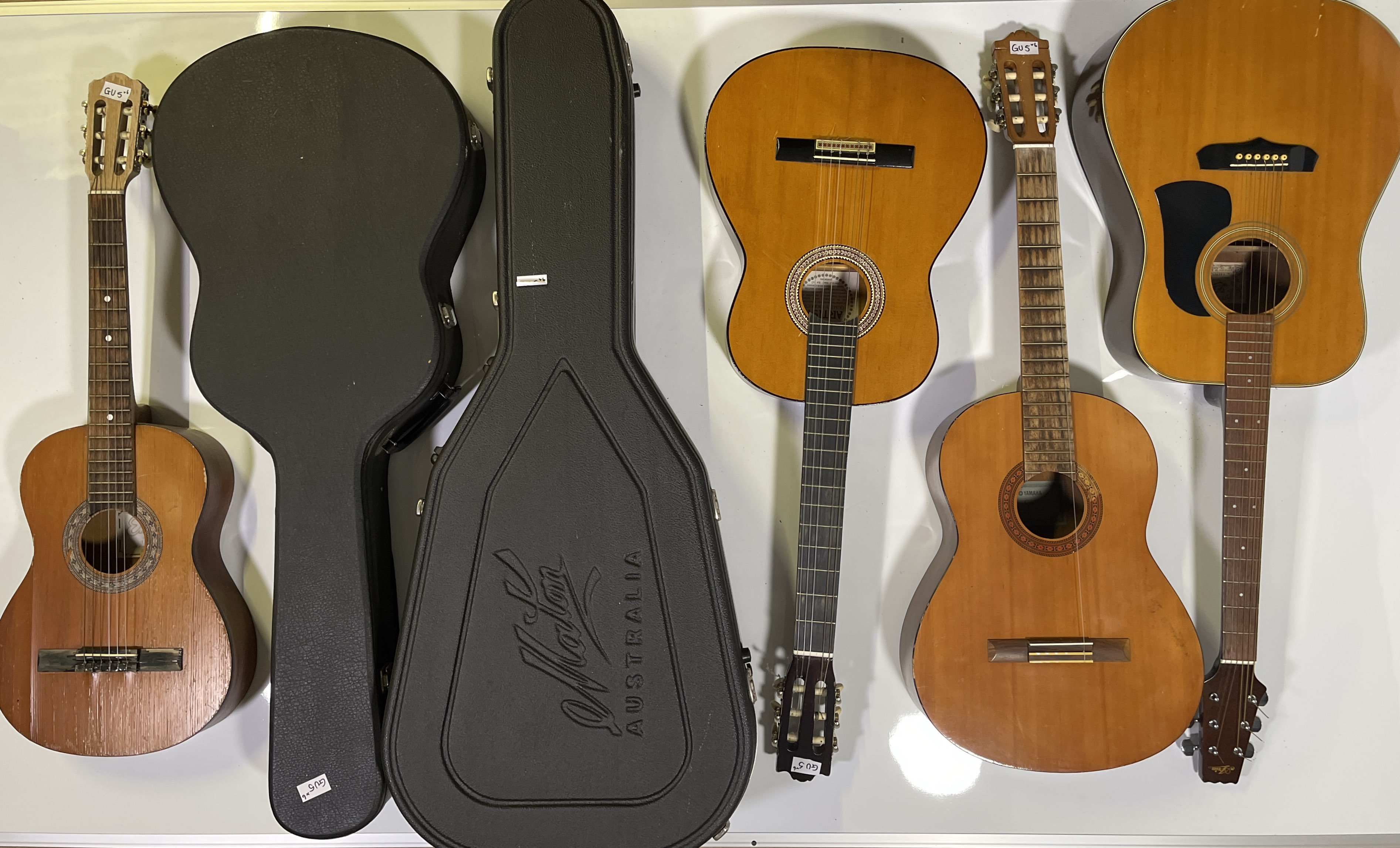 Lot 35 - SIX ACOUSTIC GUITARS (ARIA, YAMAHA, HOHNER).