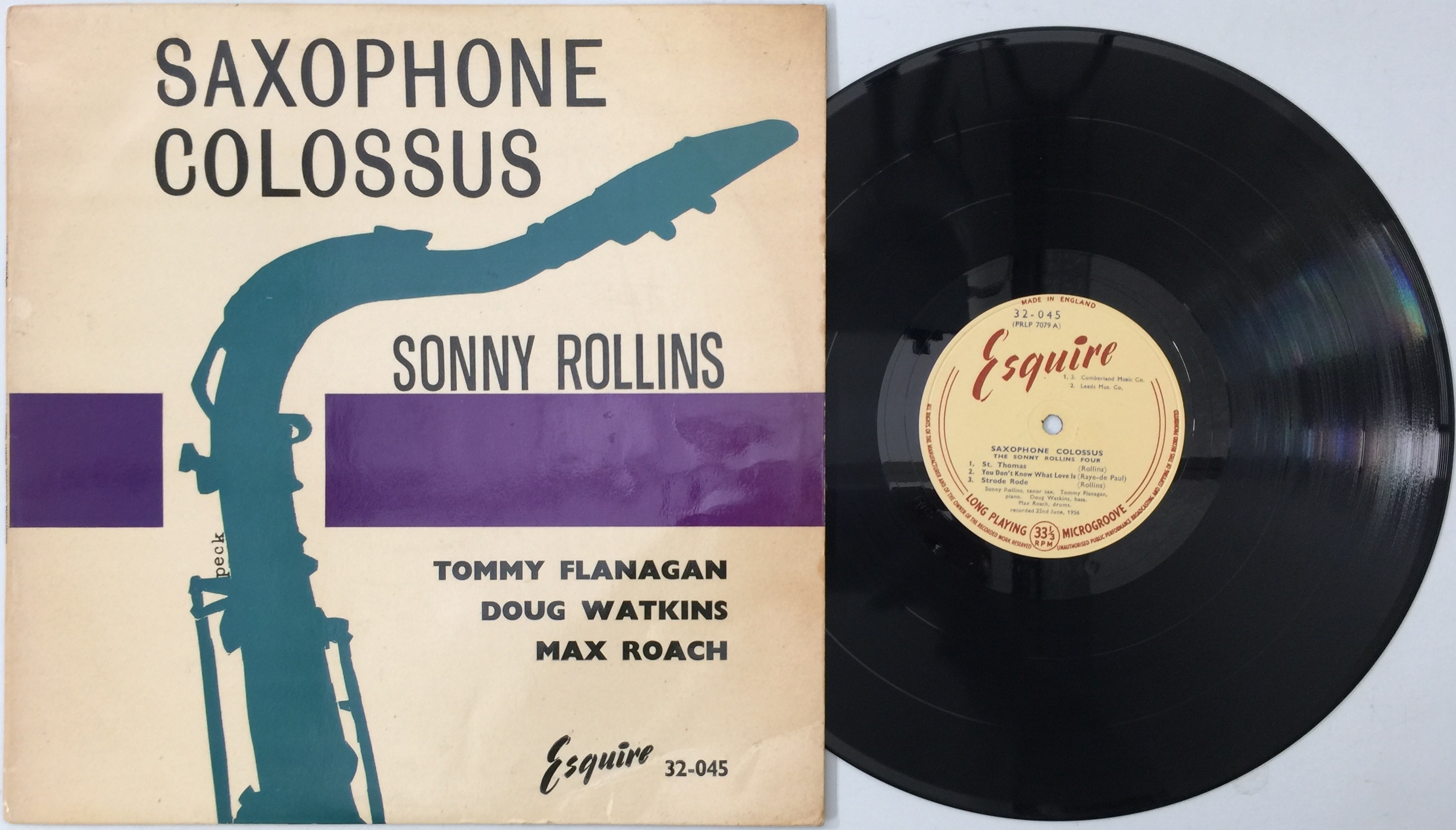 Lot 124 - SONNY ROLLINS - SAXOPHONE COLOSSUS LP