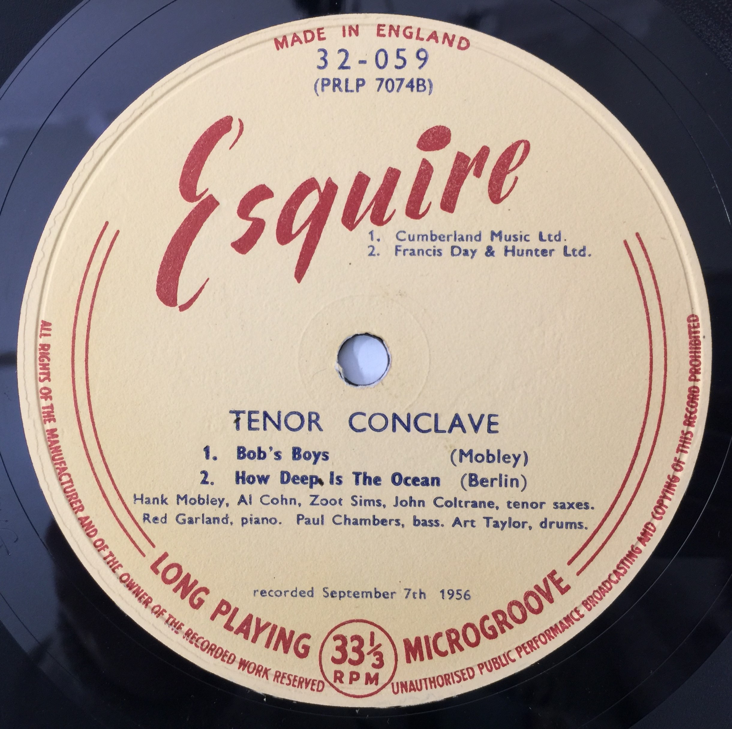 Lot 125 - SIMS/COHN/COLTRANE/MOBLEY - TENOR CONCLAVE