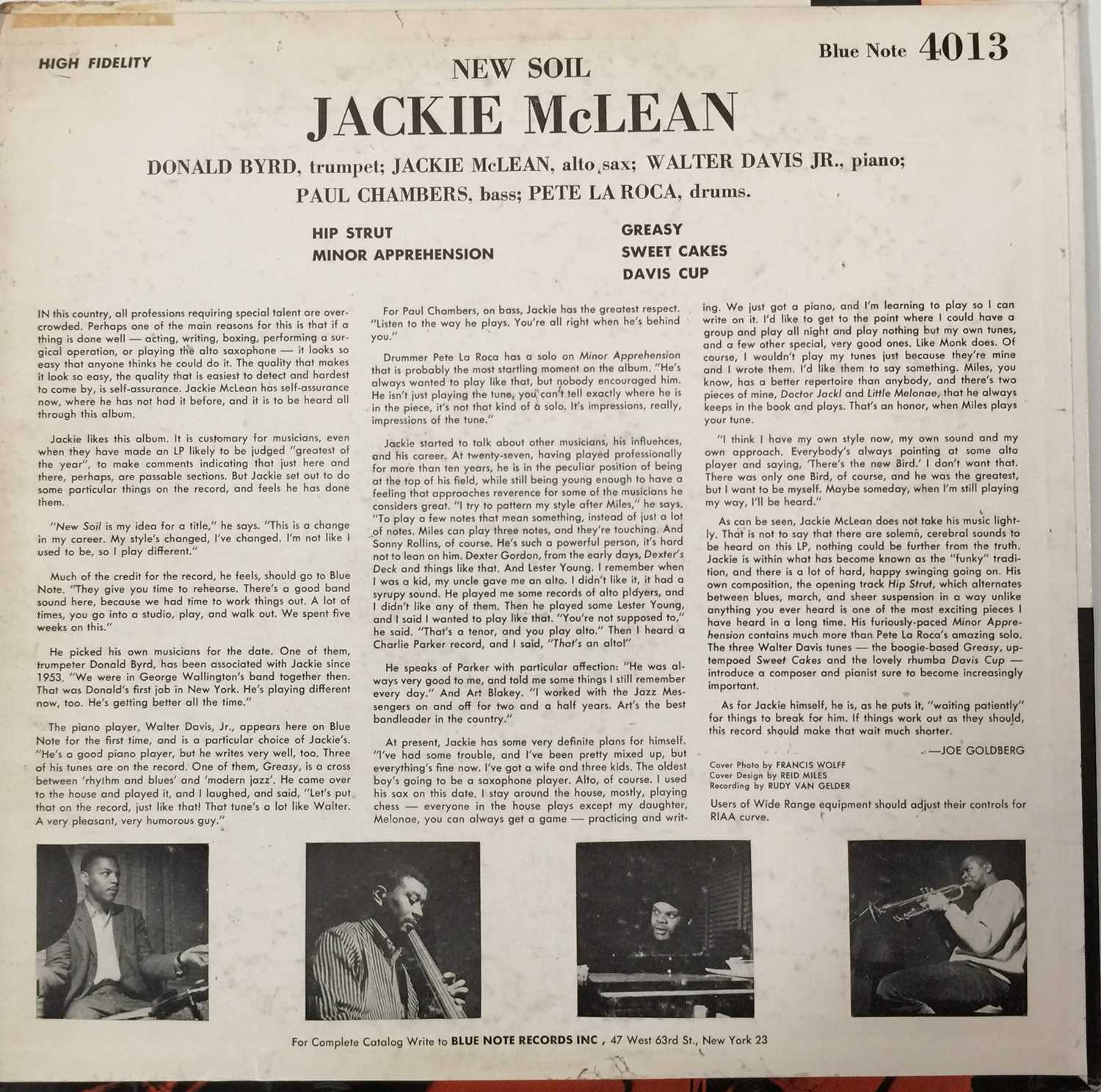 Lot 130 - JACKIE MCLEAN - NEW SOIL LP (ORIGINAL US