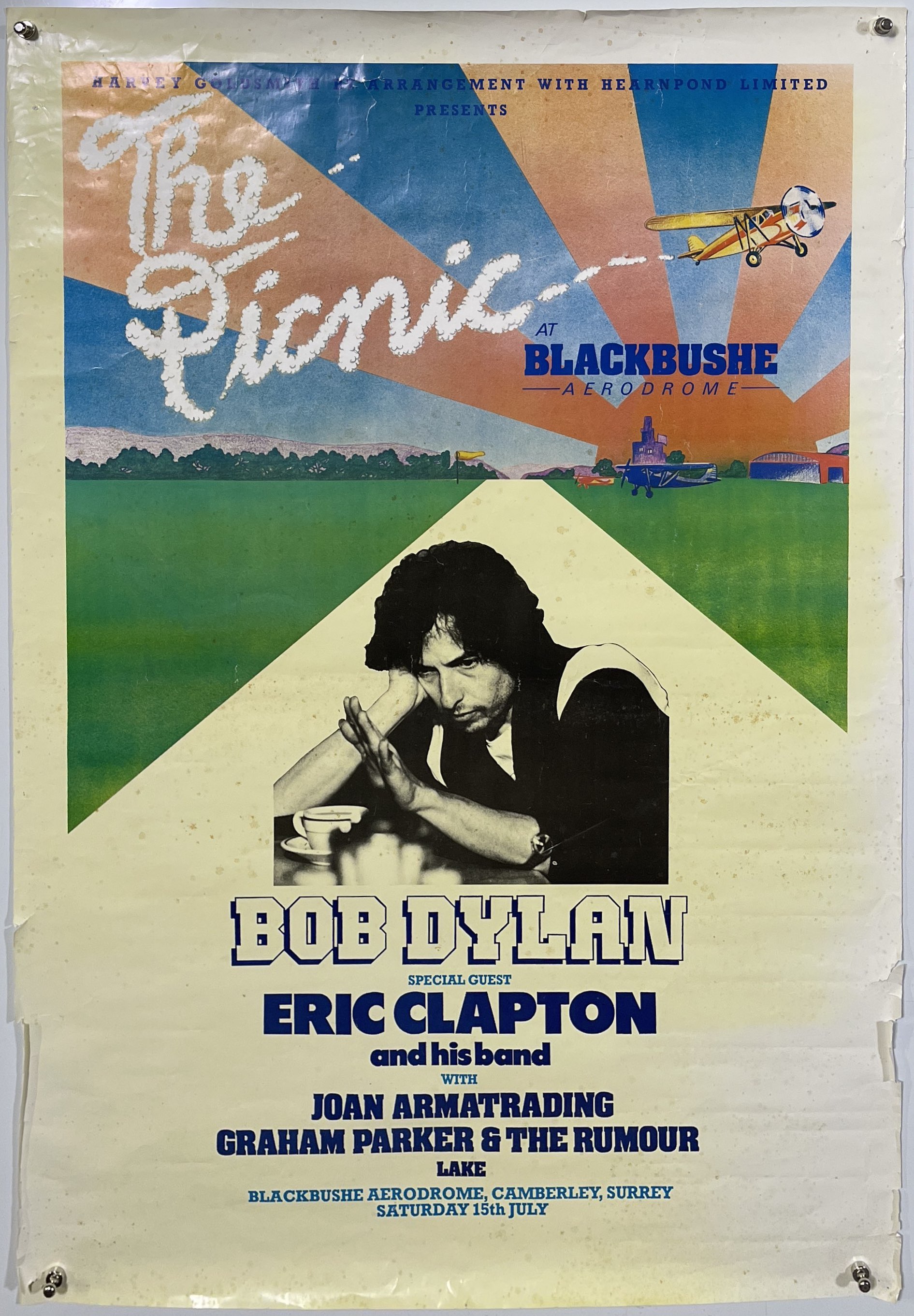 Lot 184 - BOB DYLAN - CONCERT POSTERS INC BLACKBUSHE