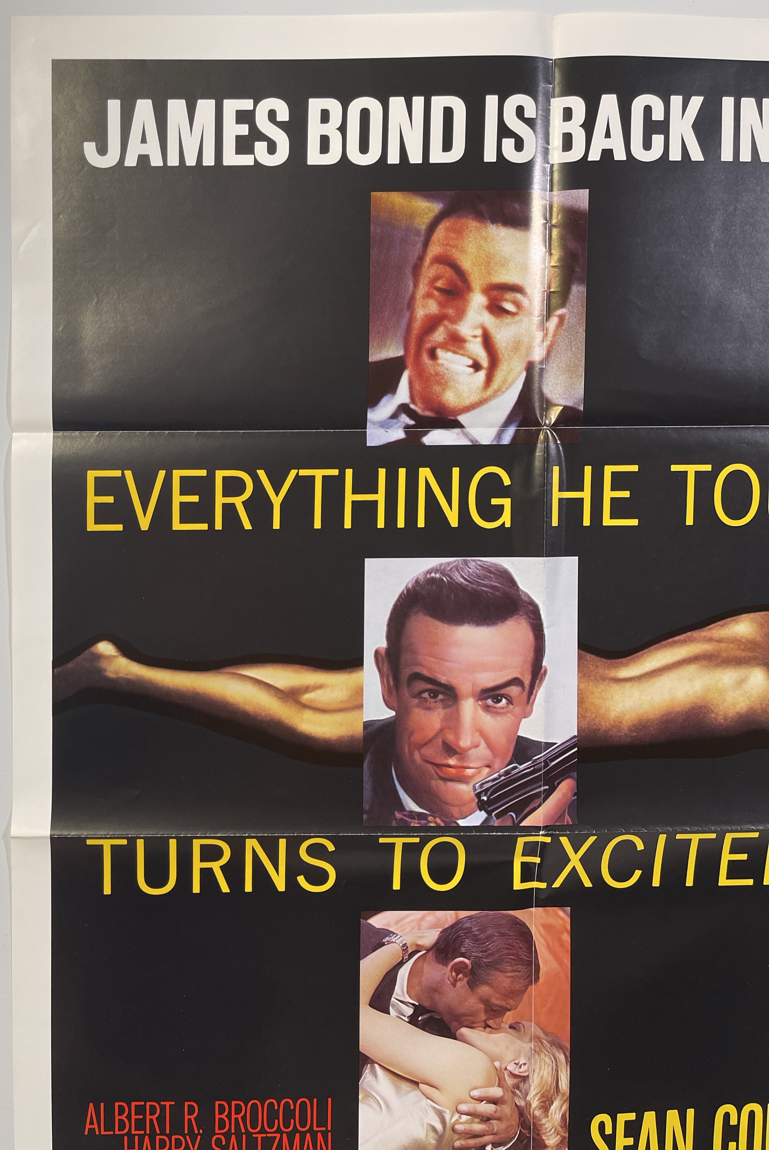 Lot 98 - JAMES BOND - GOLDFINGER (1964) - US ONE SHEET