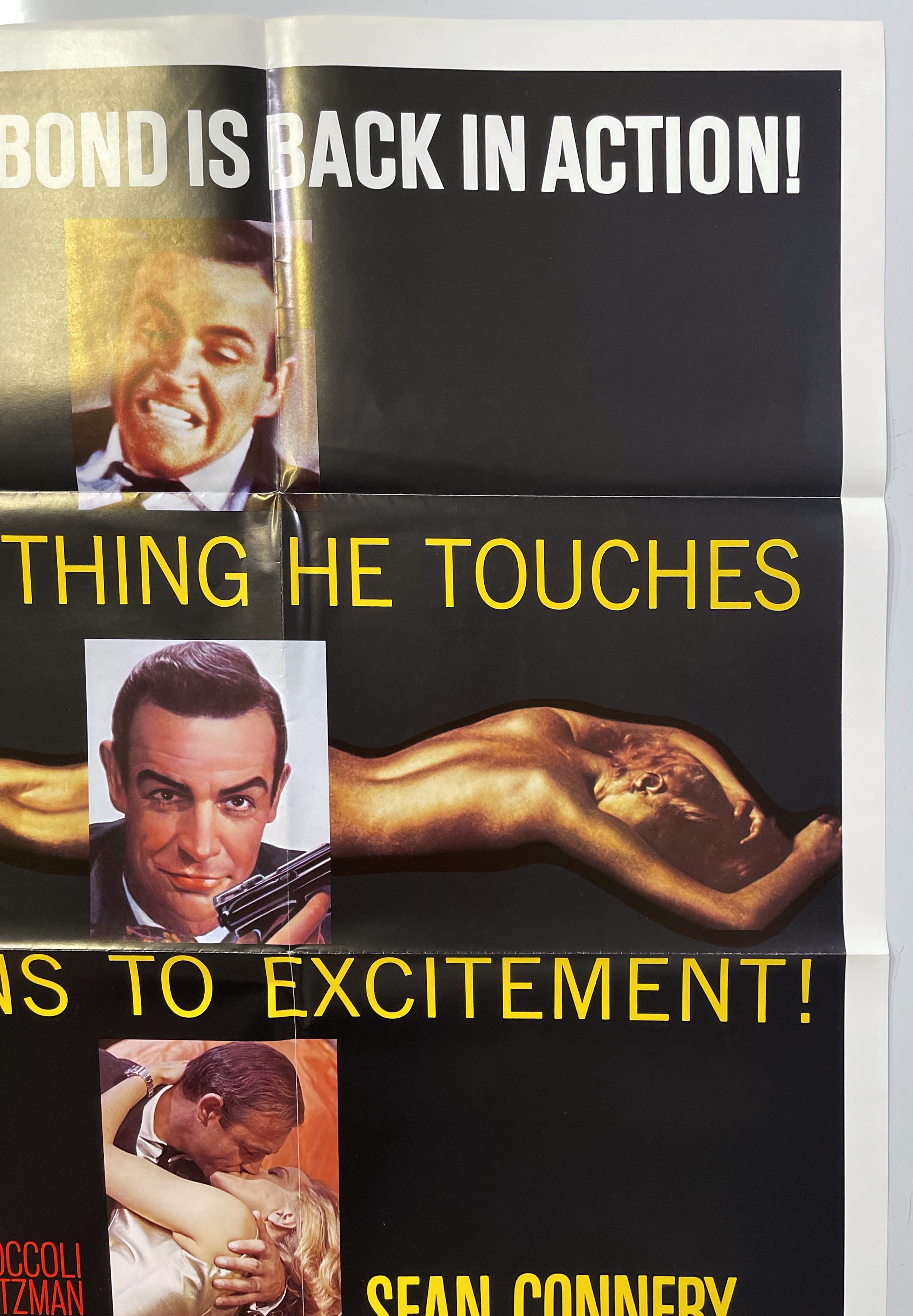 Lot 98 - JAMES BOND - GOLDFINGER (1964) - US ONE SHEET