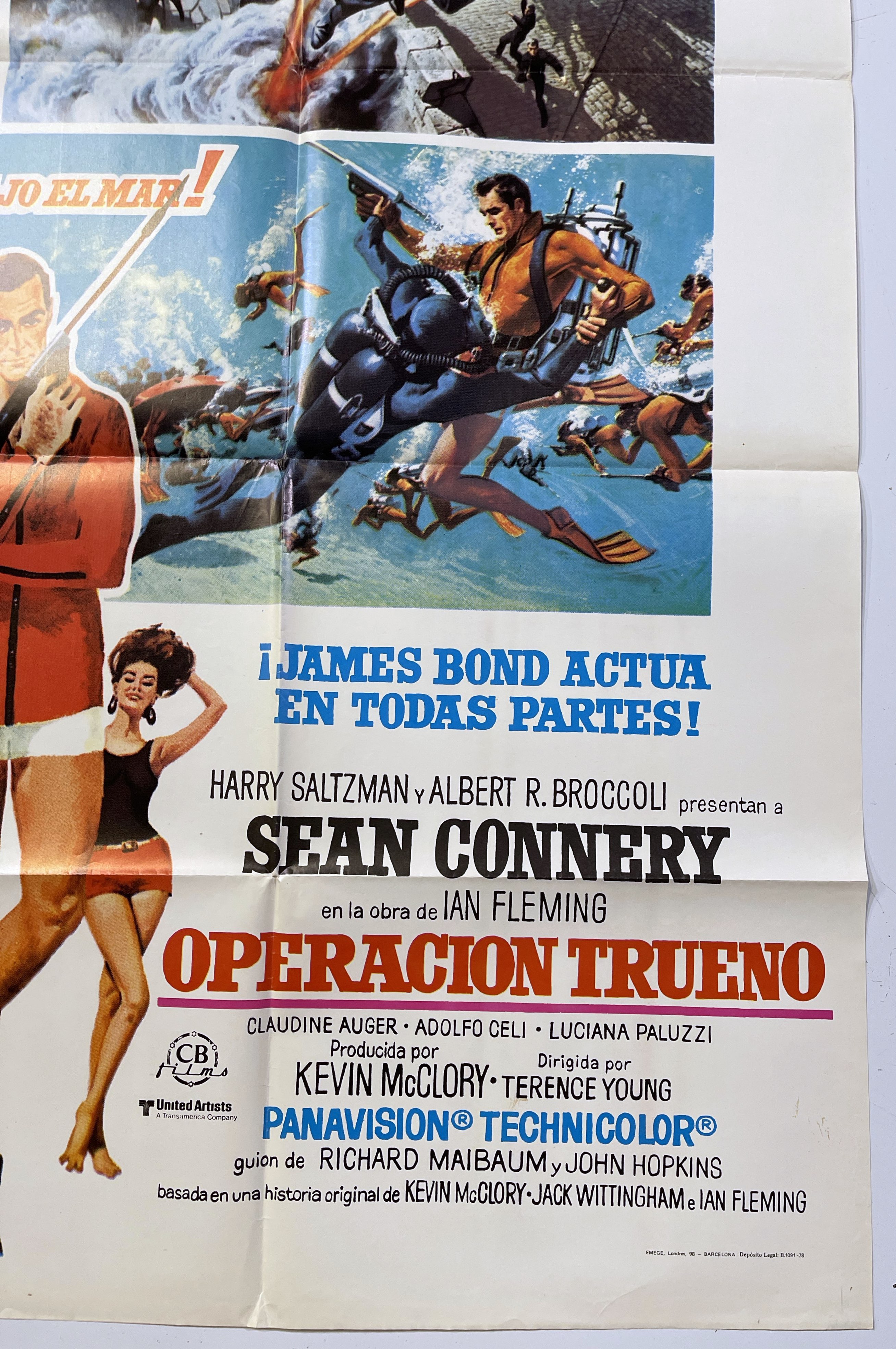 Lot 113 - JAMES BOND - THUNDERBALL (1965) SPANISH