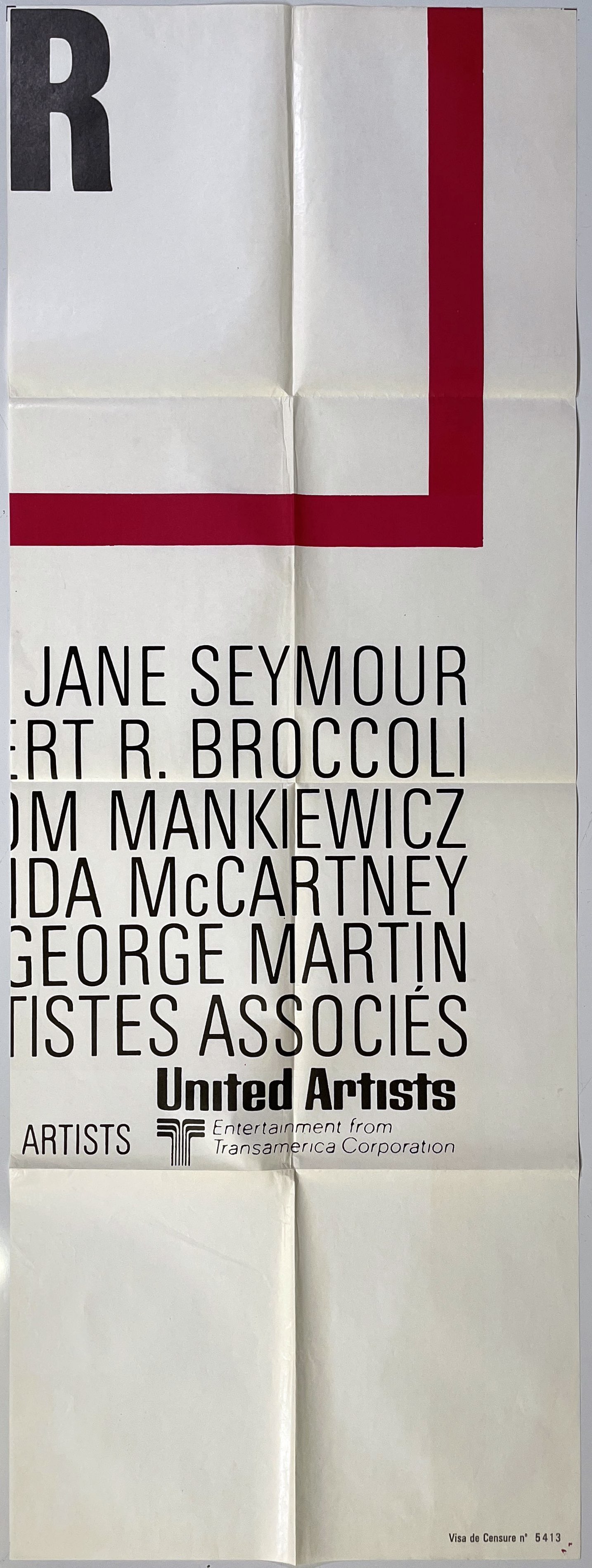 Lot 215 - JAMES BOND - VERY LARGE FRENCH BILLBOARD FOR