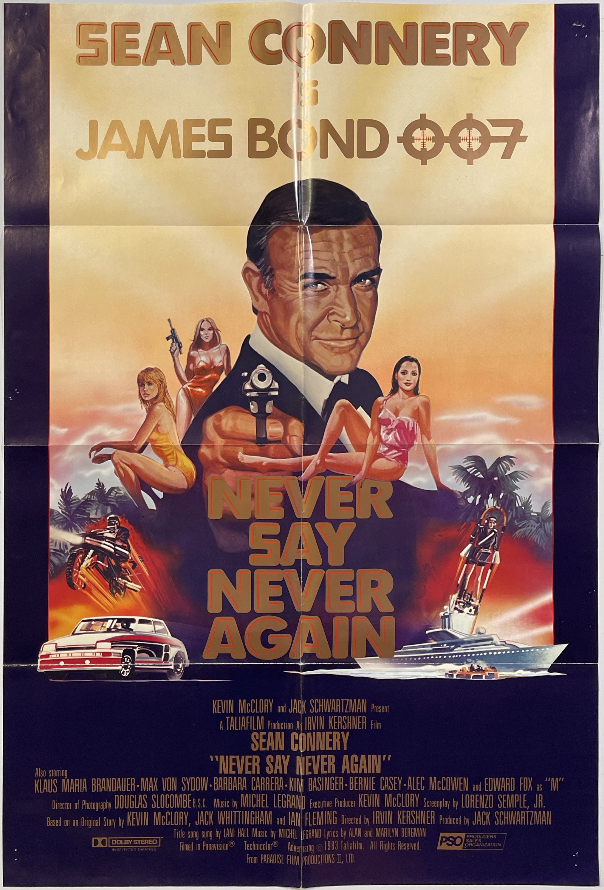 Lot 282 - JAMES BOND - NEVER SAY NEVER AGAIN (1983) US