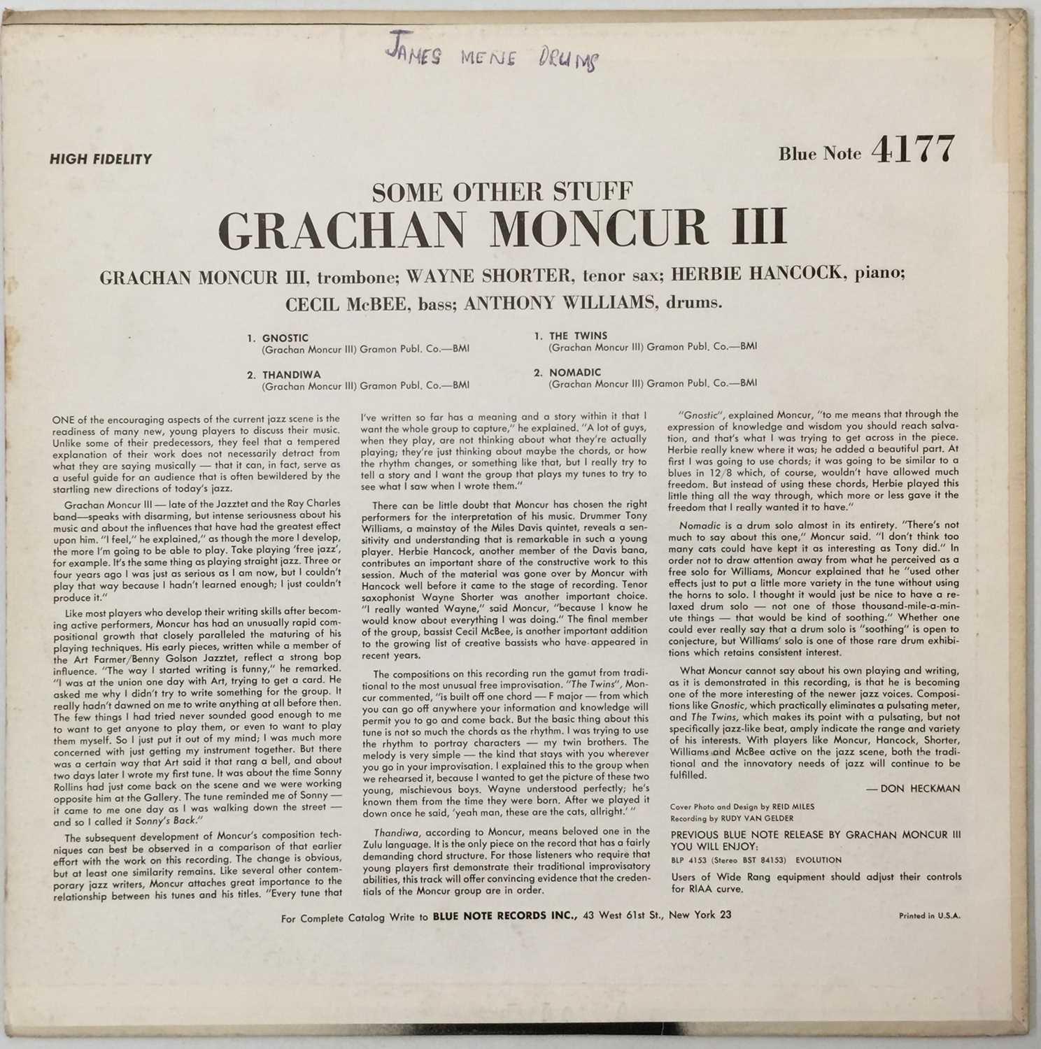 Lot 52 - GRACHAN MONCUR III - SOME OTHER STUFF LP (US