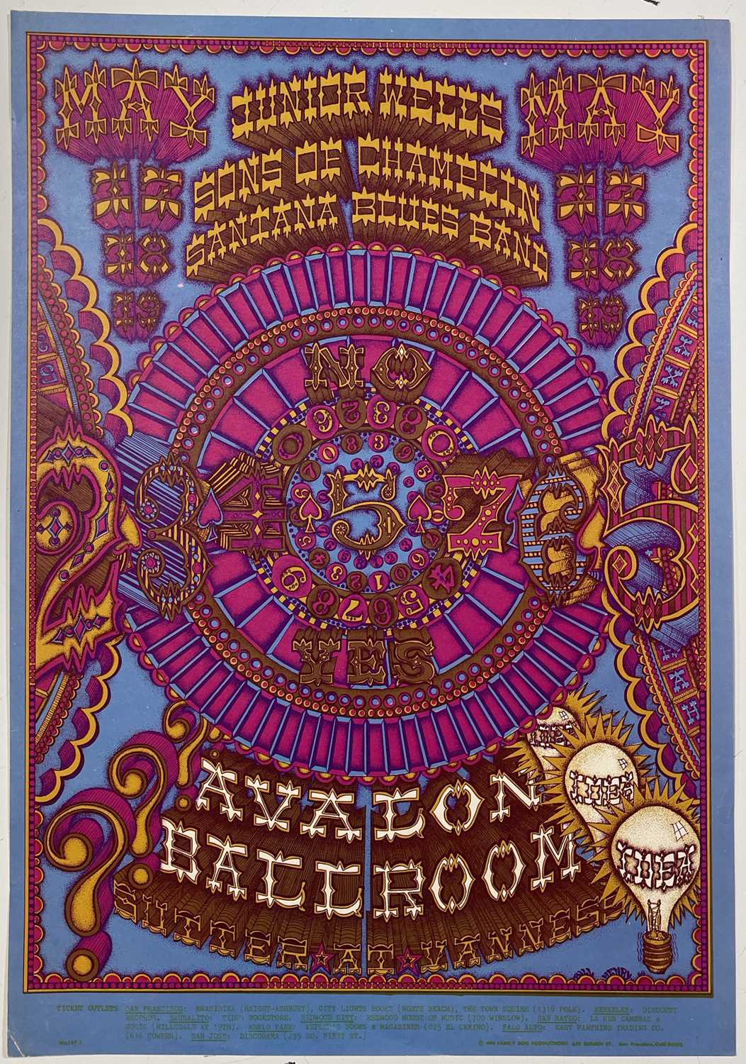 Lot 192 - SAN FRANCISCO / PSYCH POSTER - JUNIOR WELLS