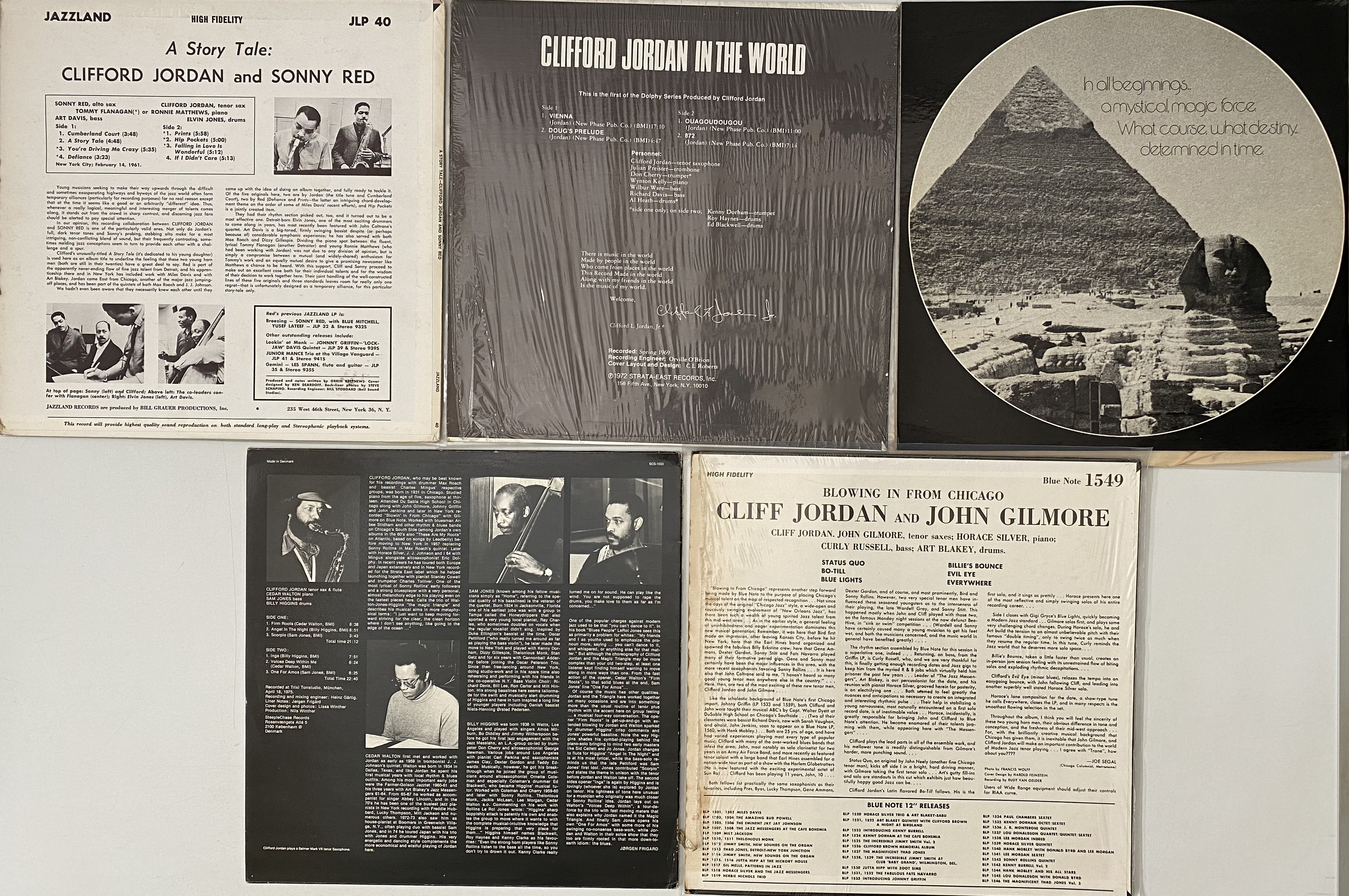 Lot 152 - CLIFFORD JORDAN - LP COLLECTION (INCLUDING