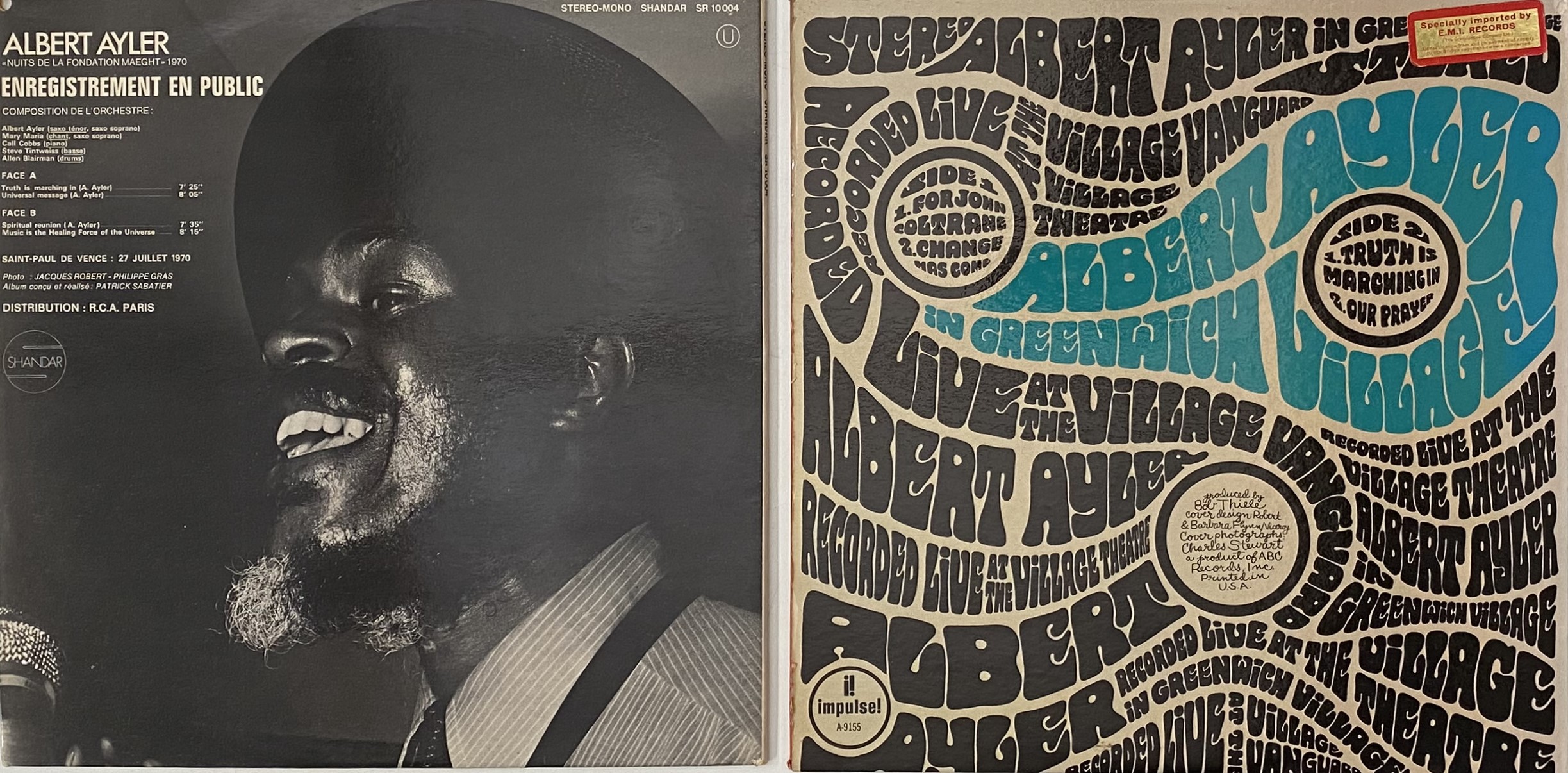 Lot 181 - ALBERT AYLER - LP PACK