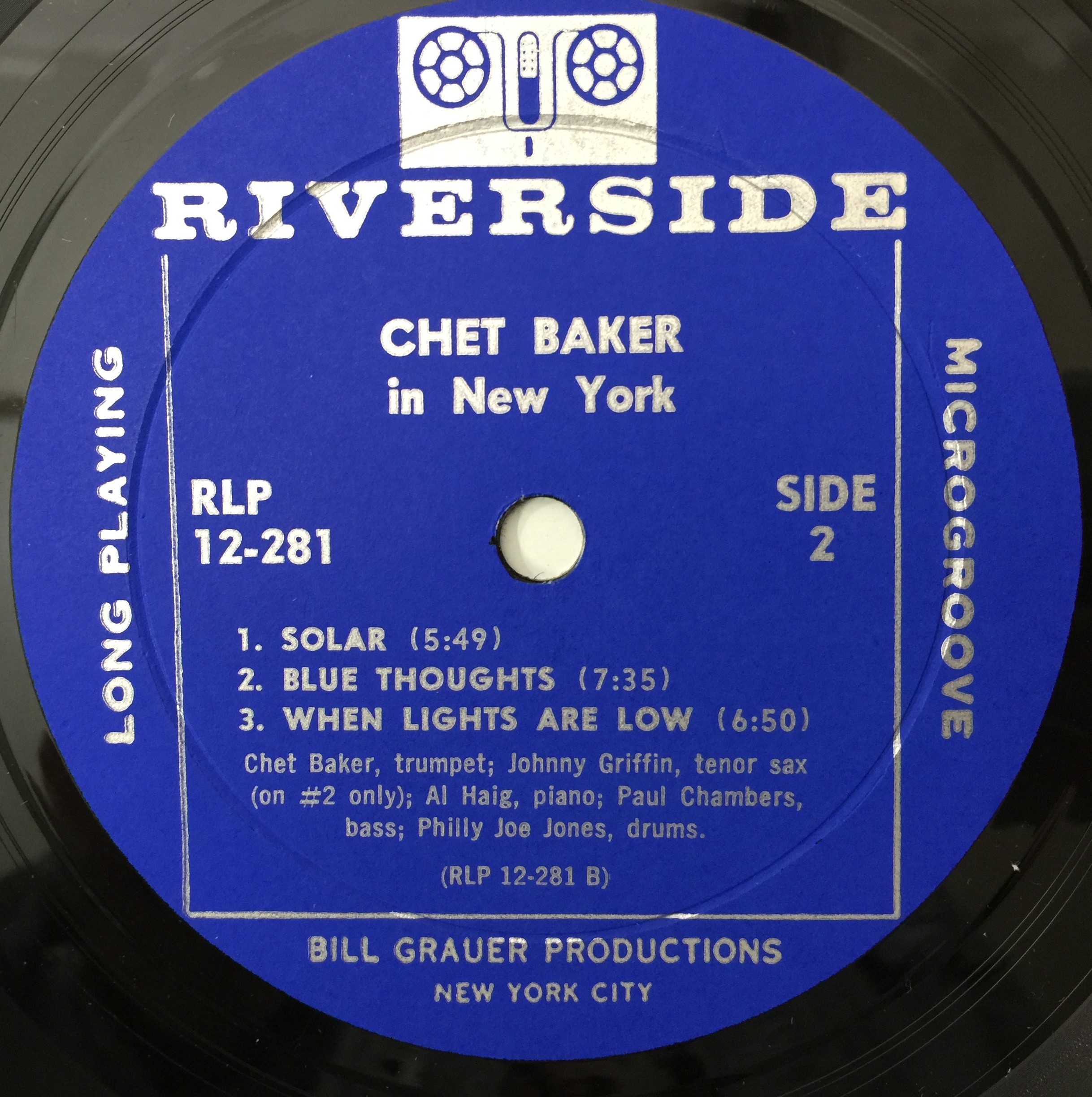 Lot 182 - CHET BAKER - IN NEW YORK LP (US MONO OG