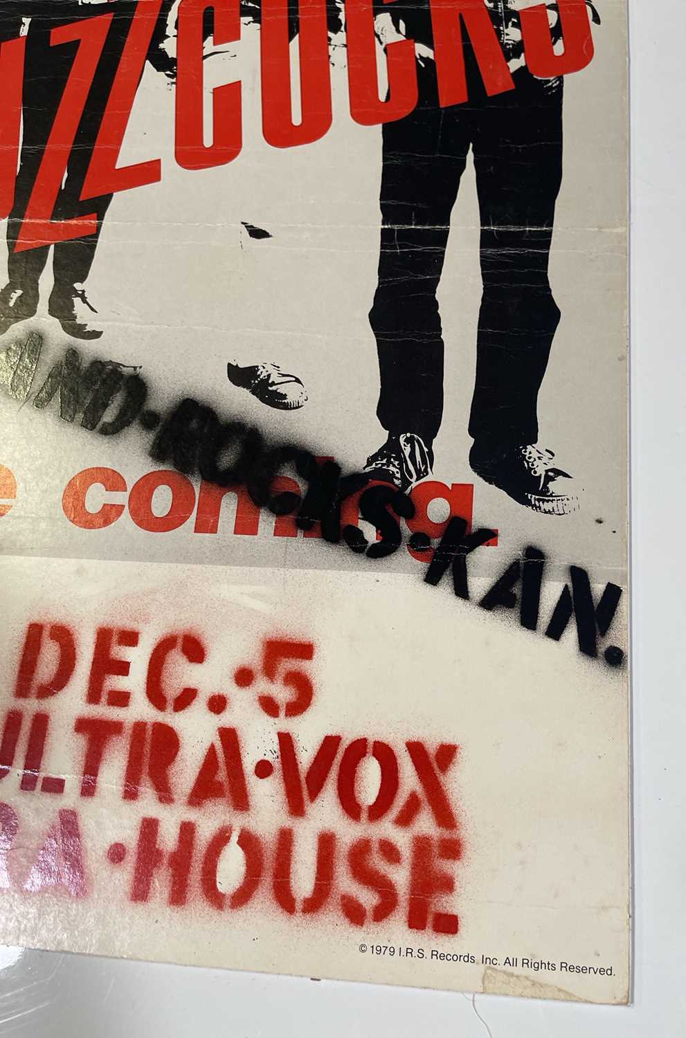 Lot 18 - BUZZCOCKS / ULTRAVOX - 1979 US TOUR POSTER.