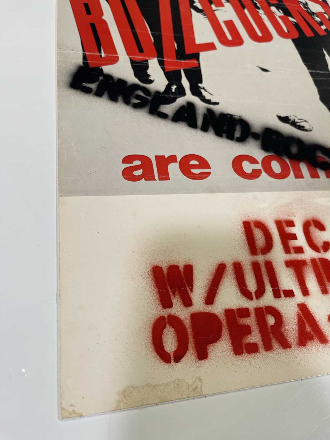 Lot 18 - BUZZCOCKS / ULTRAVOX - 1979 US TOUR POSTER.