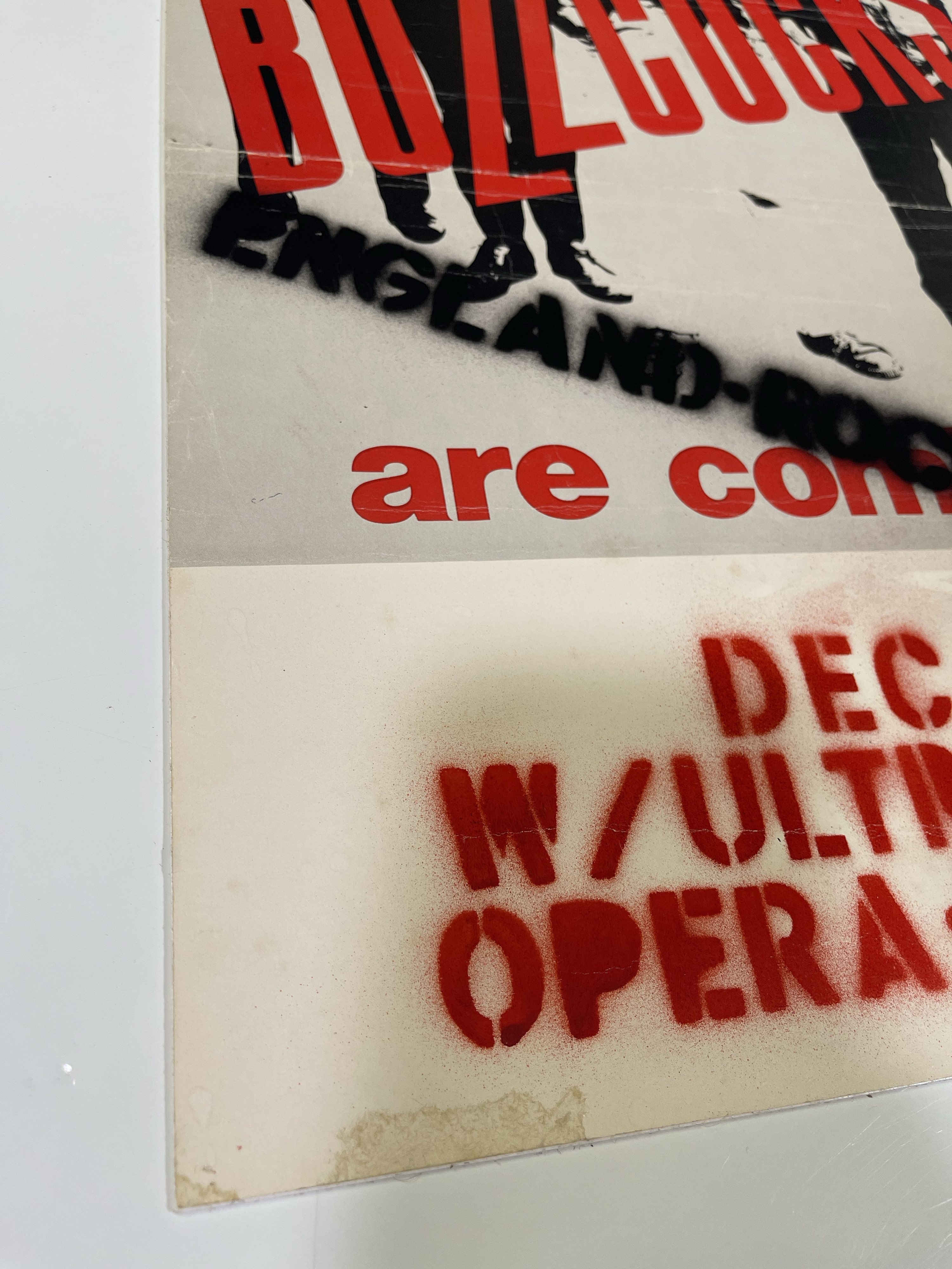 Lot 18 - BUZZCOCKS / ULTRAVOX - 1979 US TOUR POSTER.