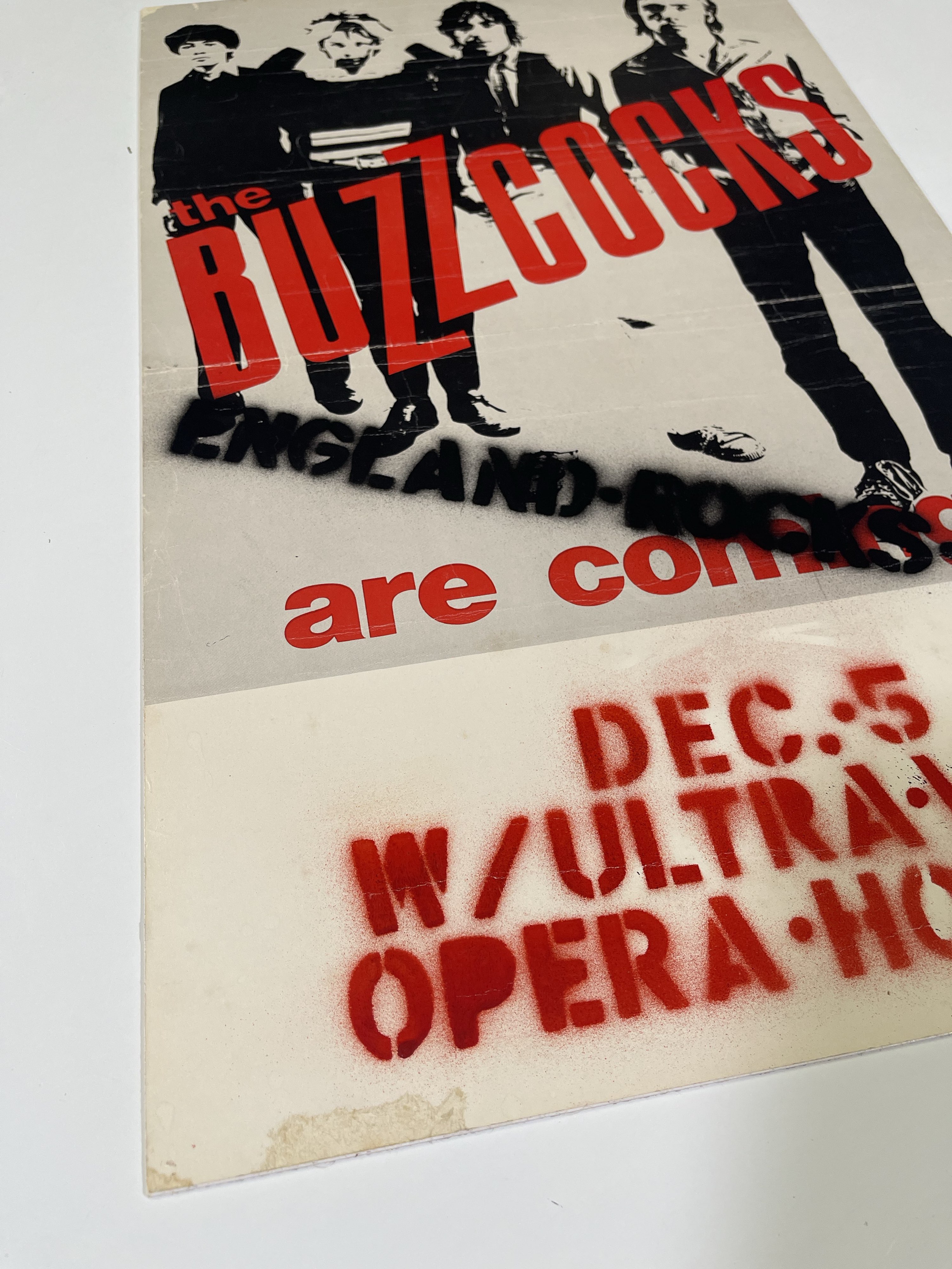 Lot 18 - BUZZCOCKS / ULTRAVOX - 1979 US TOUR POSTER.