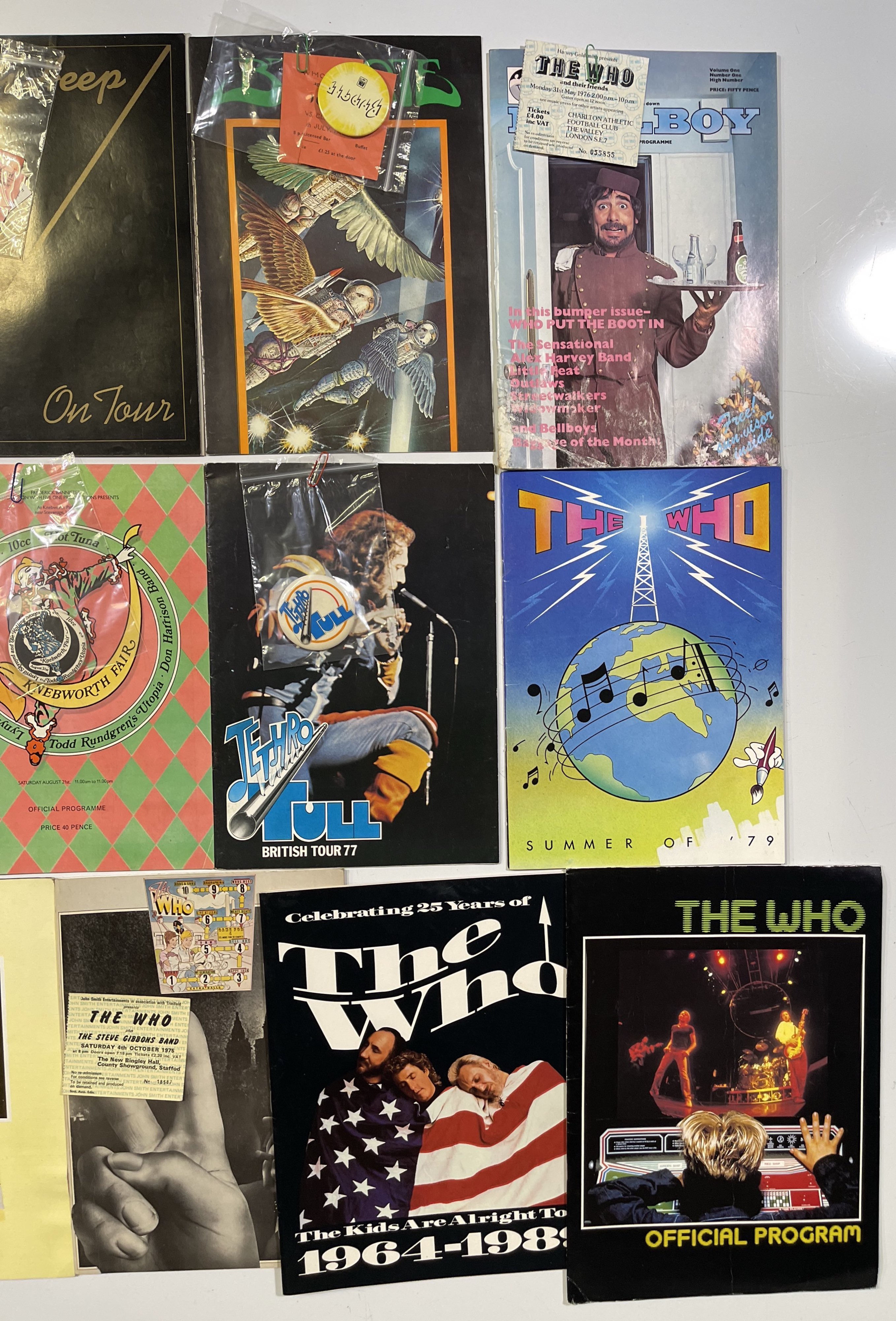 Lot 119 - 1970S PROGRAMMES AND TICKETS COLLECTION INC