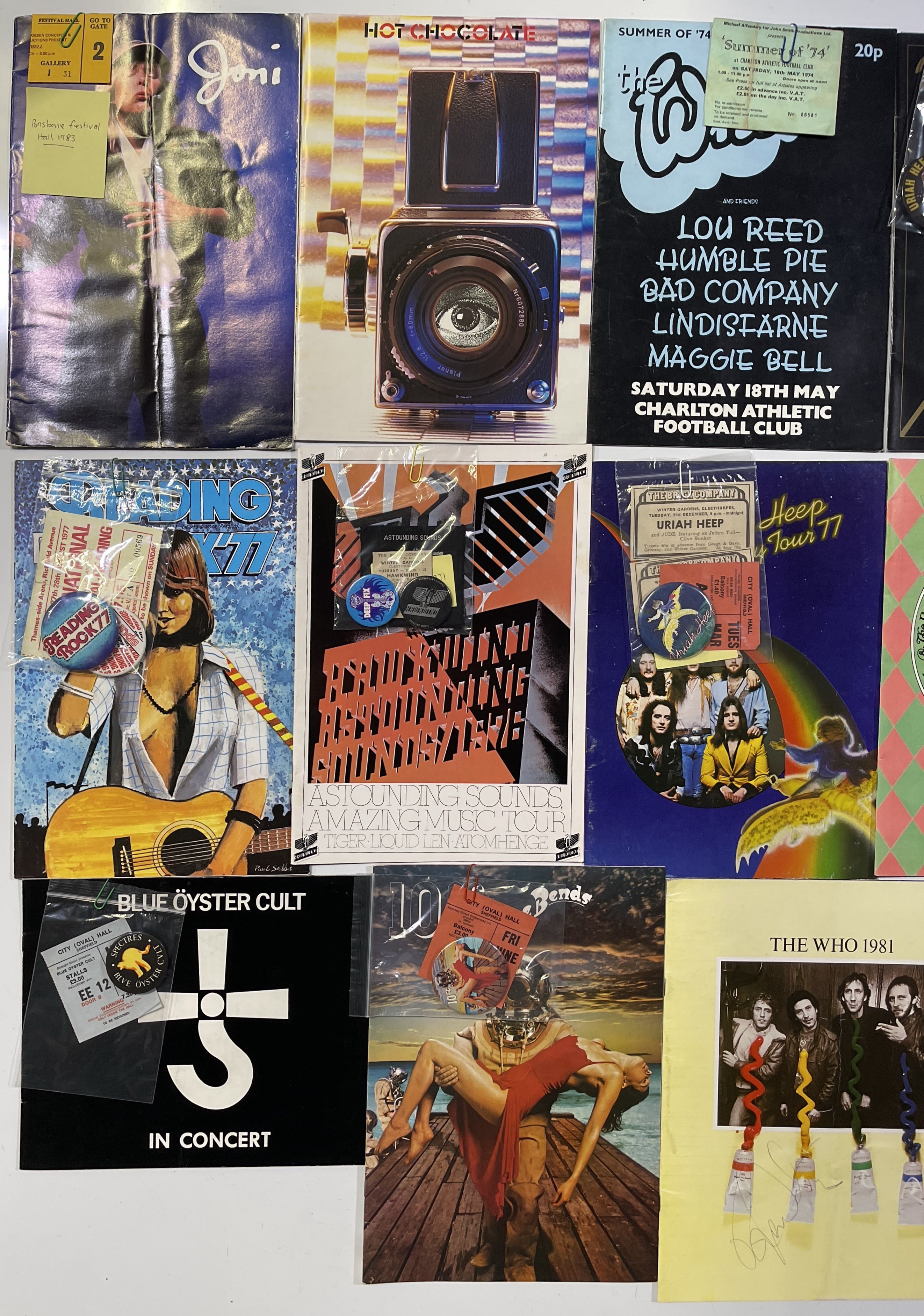 Lot 119 - 1970S PROGRAMMES AND TICKETS COLLECTION INC