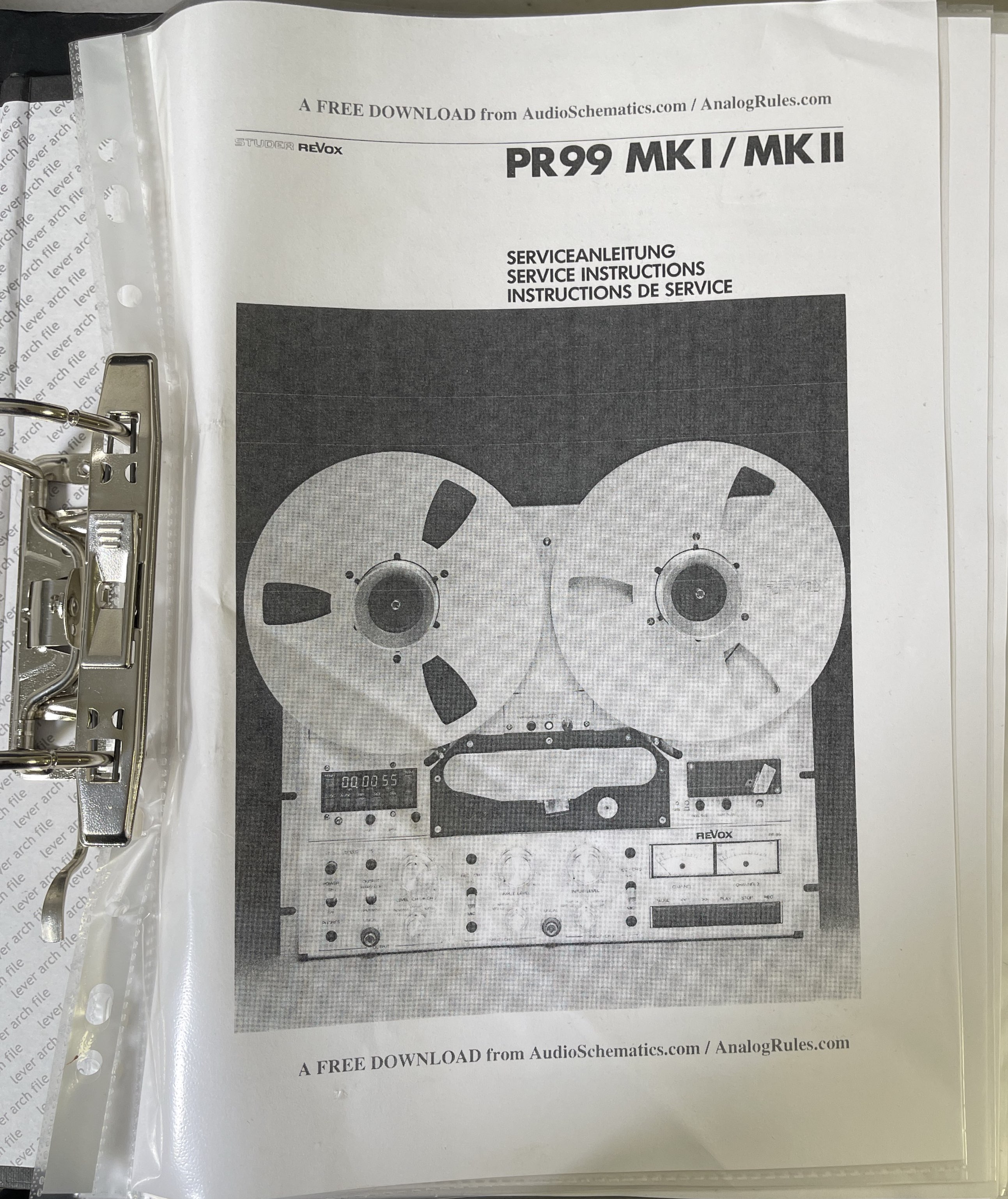 Lot 21 - REVOX PR99 MKII REEL TO REEL TAPE RECORDER