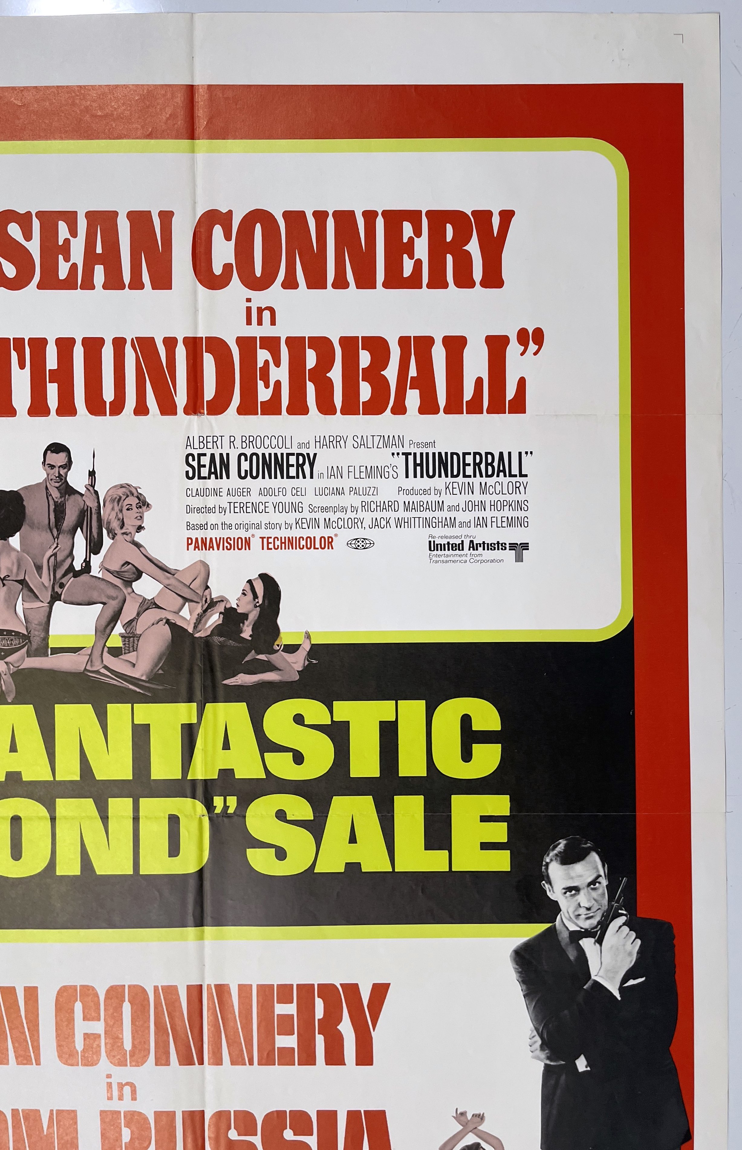 Lot 90 - JAMES BOND- 1968 US ONE-SHEET DOUBLE BILL