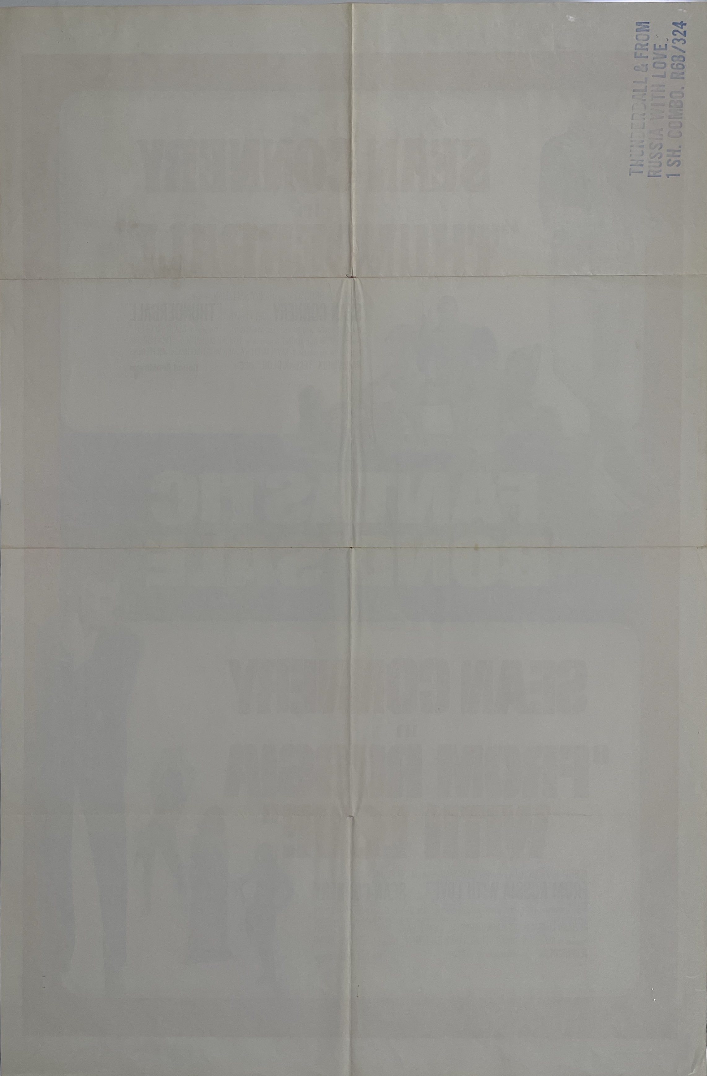 Lot 90 - JAMES BOND- 1968 US ONE-SHEET DOUBLE BILL