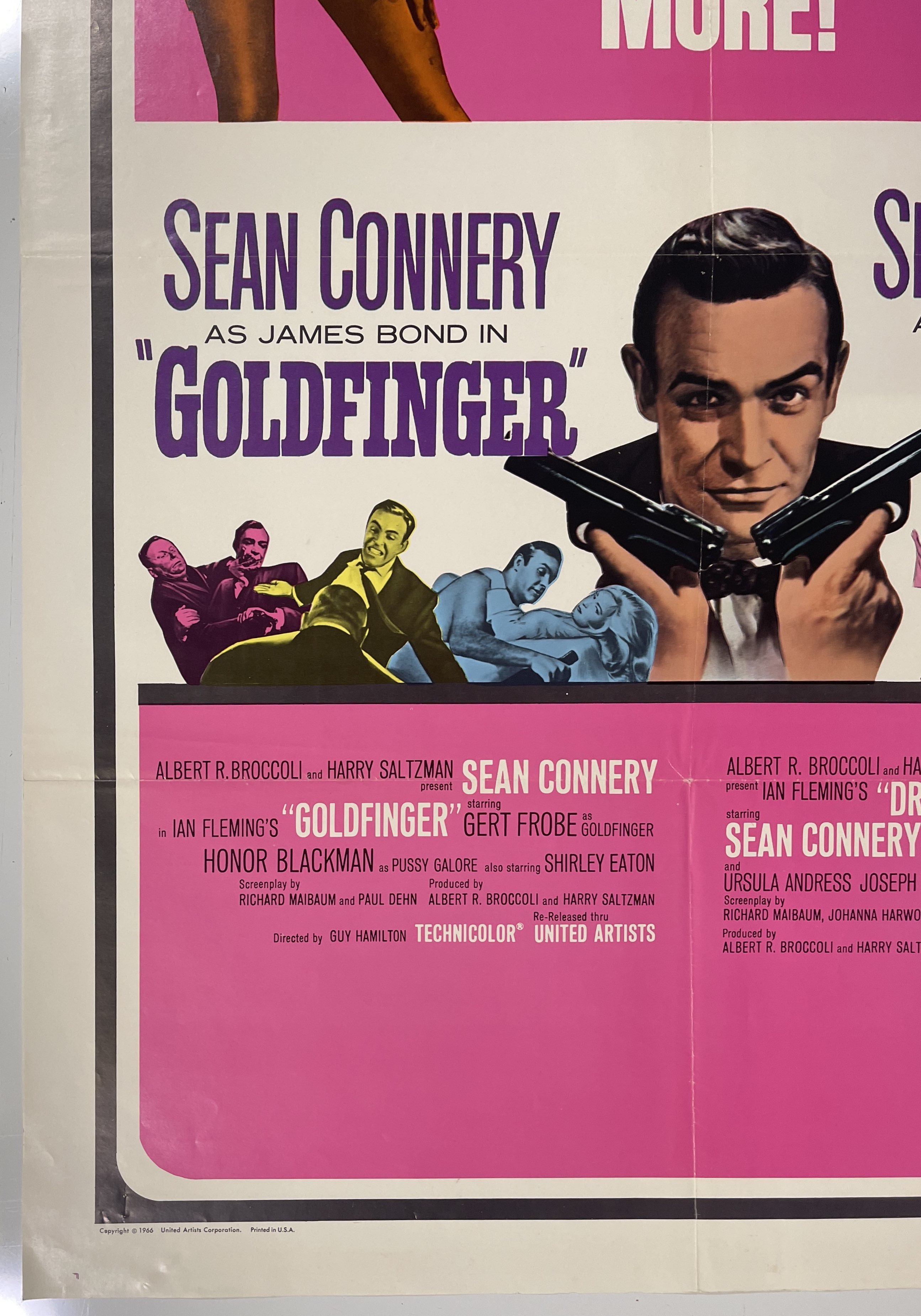 Lot 65 - JAMES BOND - US ONE-SHEET DOUBLE BILL POSTER-