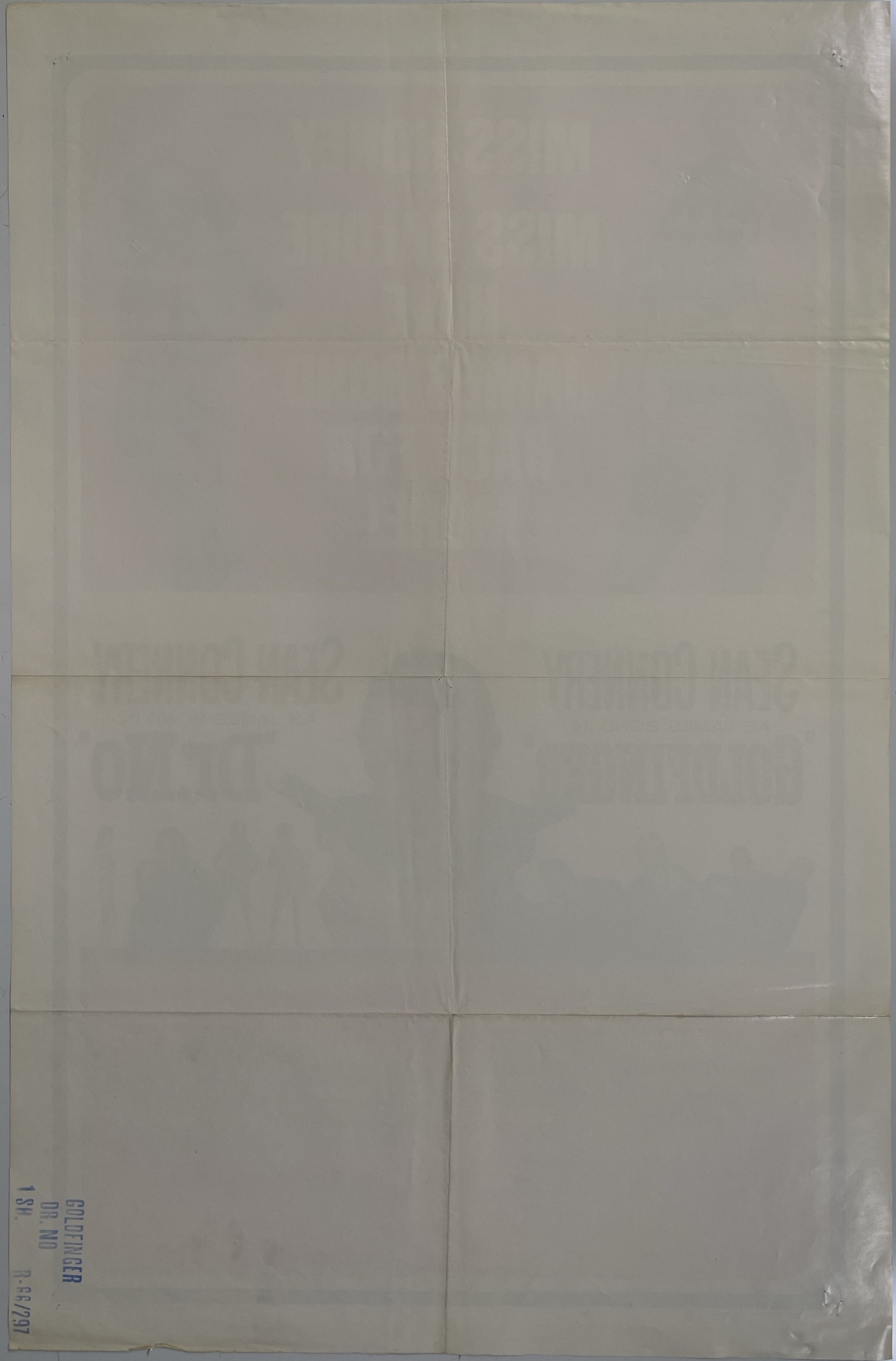 Lot 65 - JAMES BOND - US ONE-SHEET DOUBLE BILL POSTER-