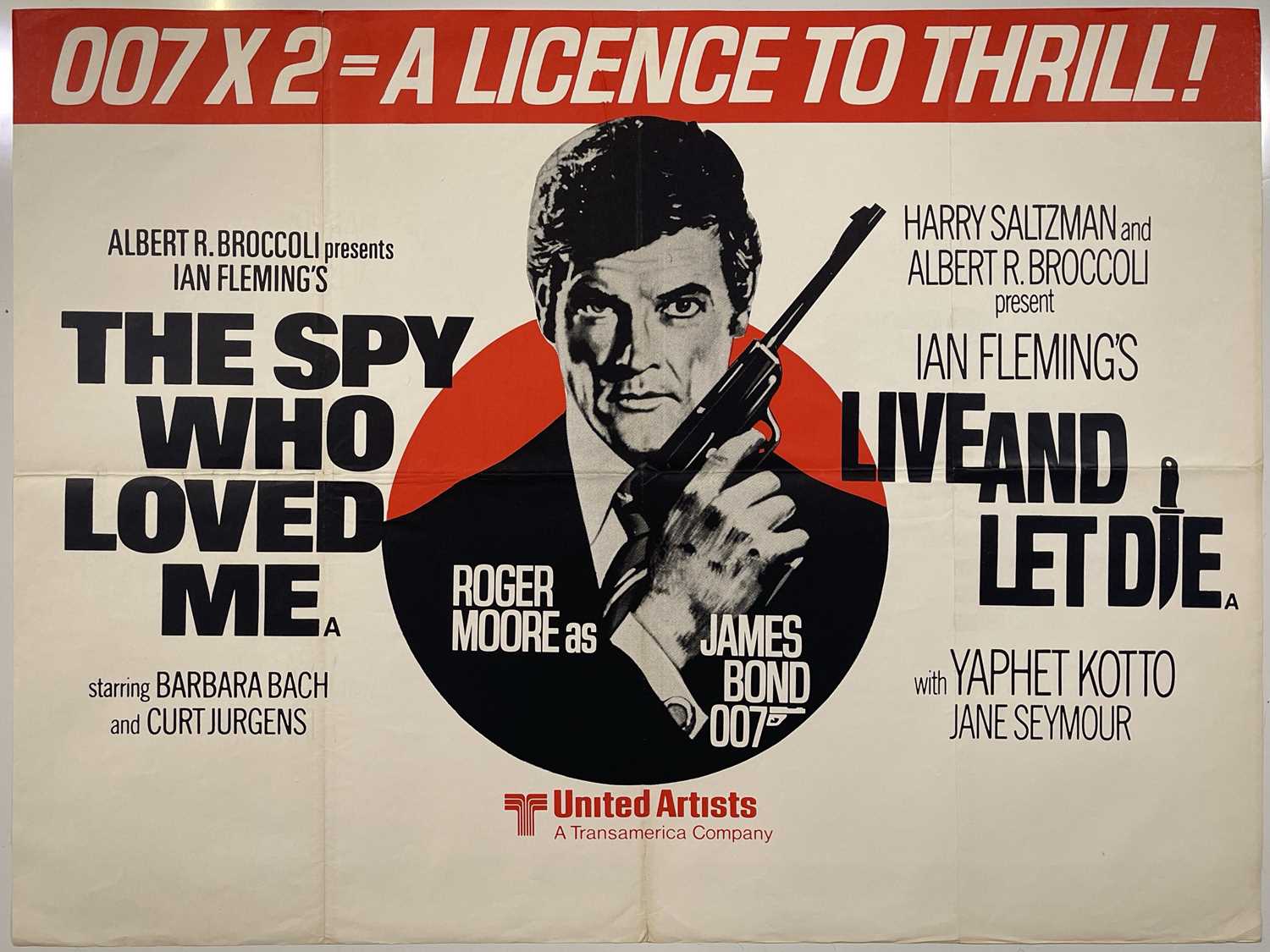 Lot 191 - JAMES BOND - SPY WHO LOVED ME / LIVE AND LET