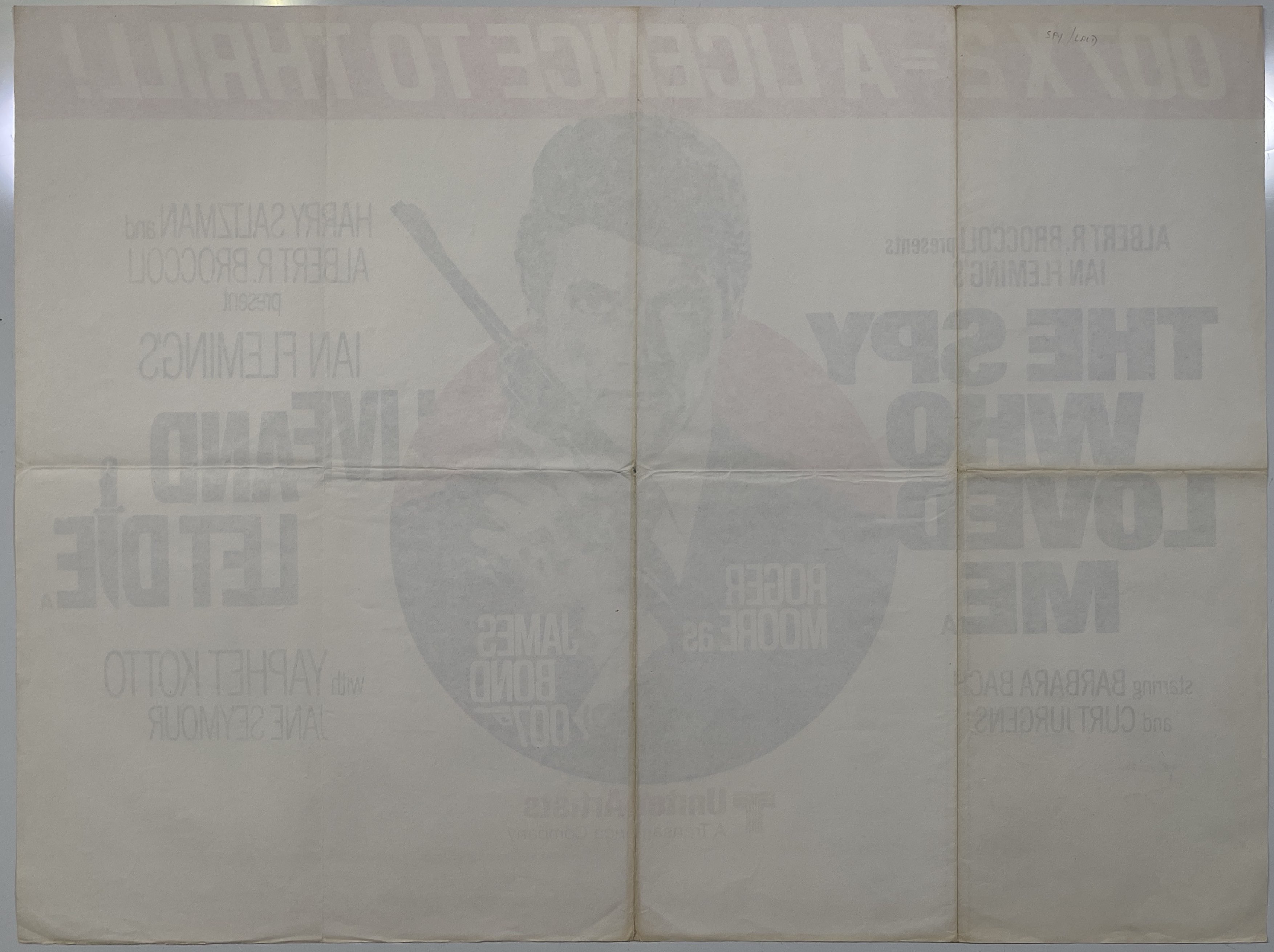 Lot 191 - JAMES BOND - SPY WHO LOVED ME / LIVE AND LET