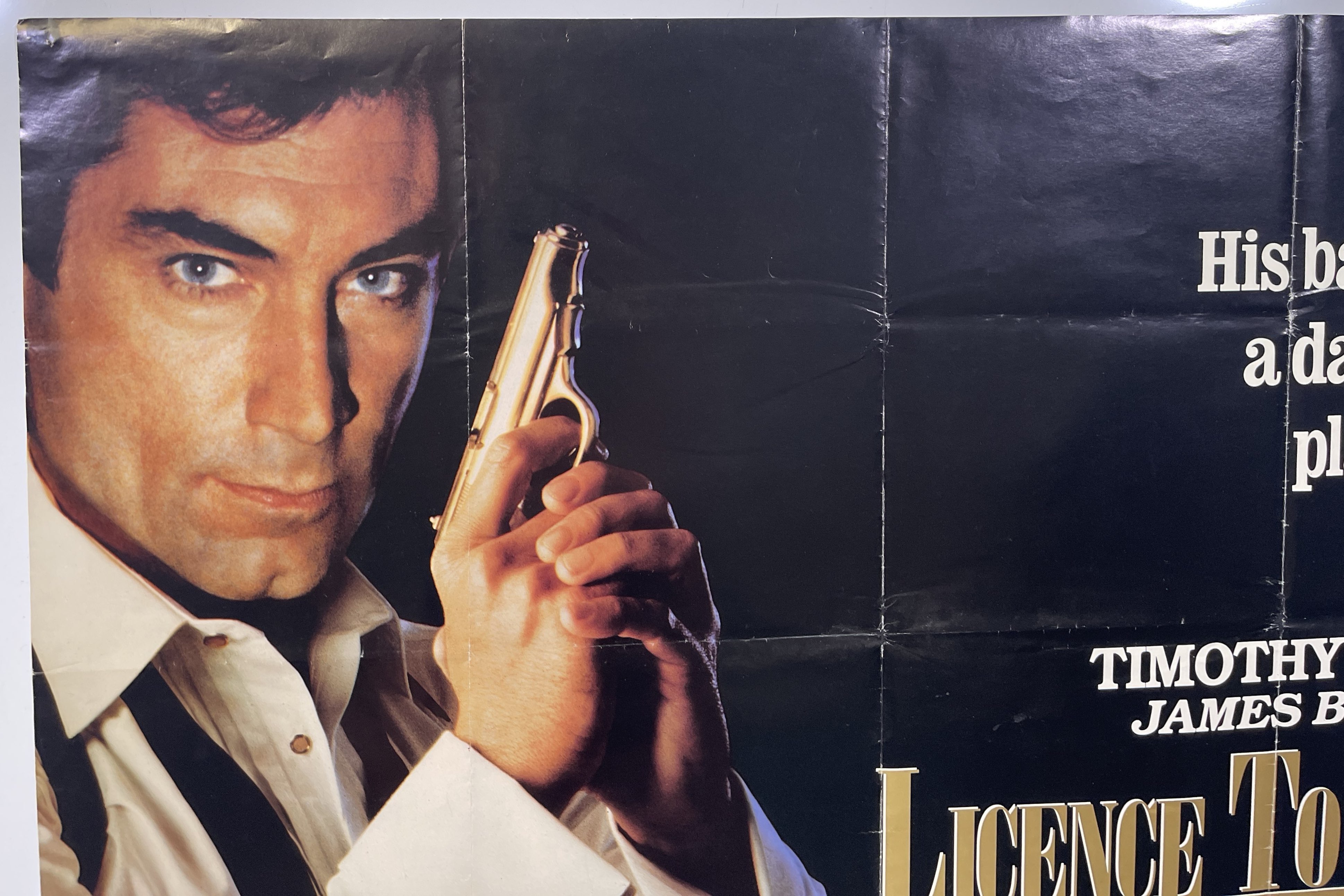 Lot 304 - JAMES BOND - LICENSE TO KILL (1989) UK QUAD