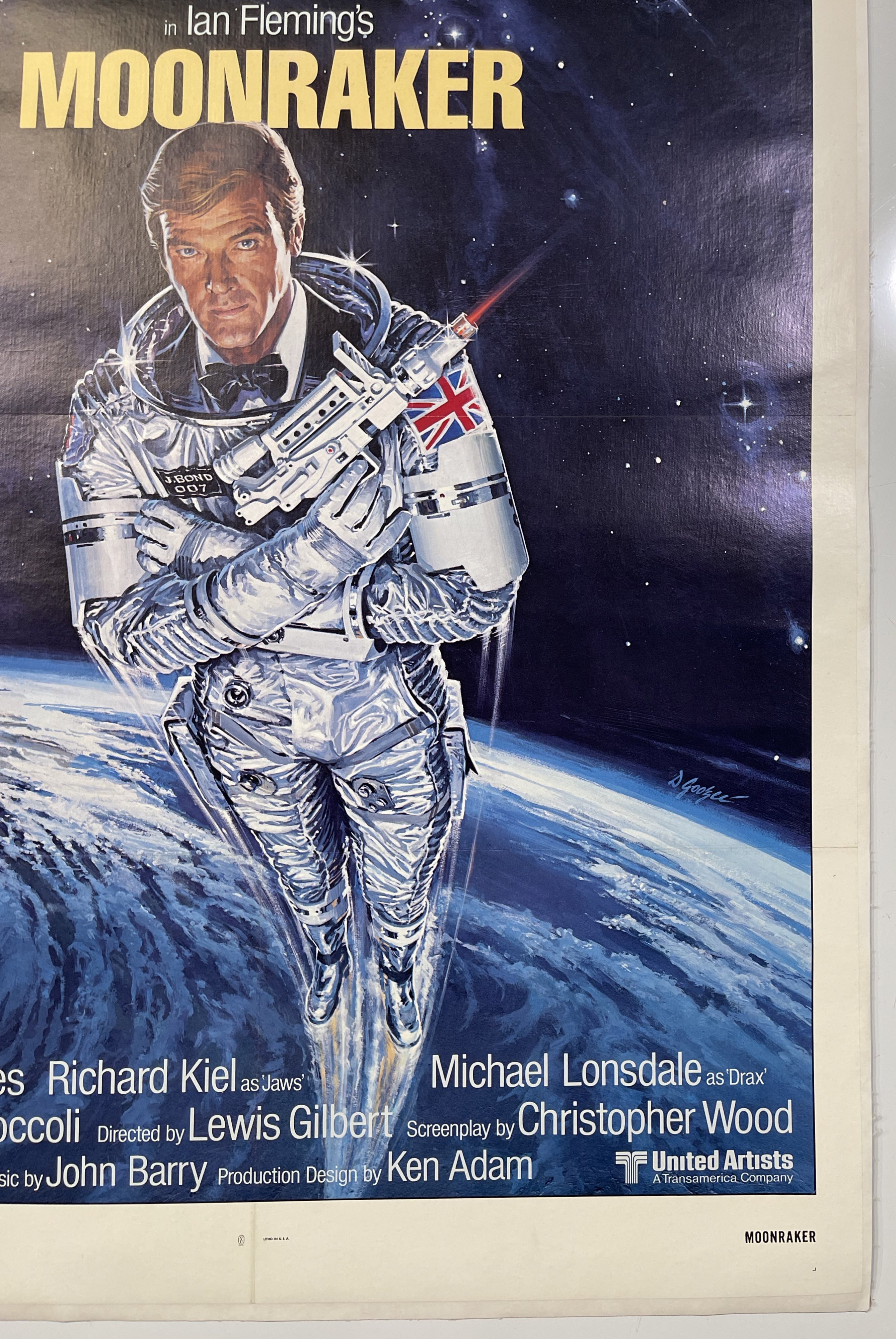 Lot 240 - JAMES BOND - MOONRAKER (1979) - US ONE-SHEET