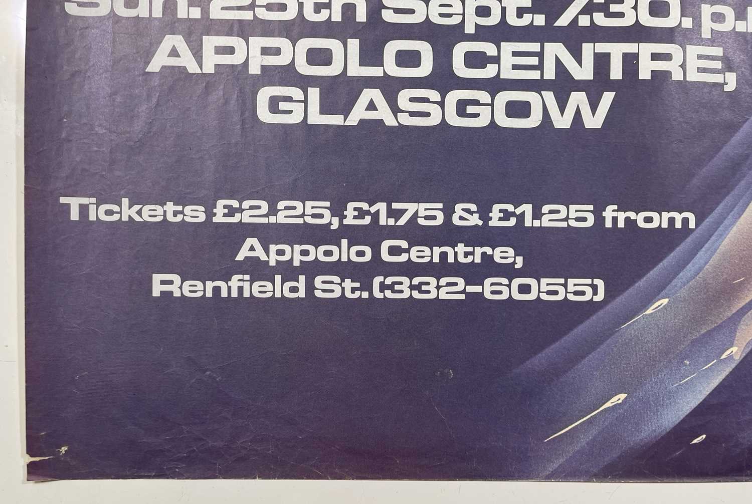 Lot 214 - CAMEL - A 1977 GLASGOW APOLLO CONCERT POSTER.