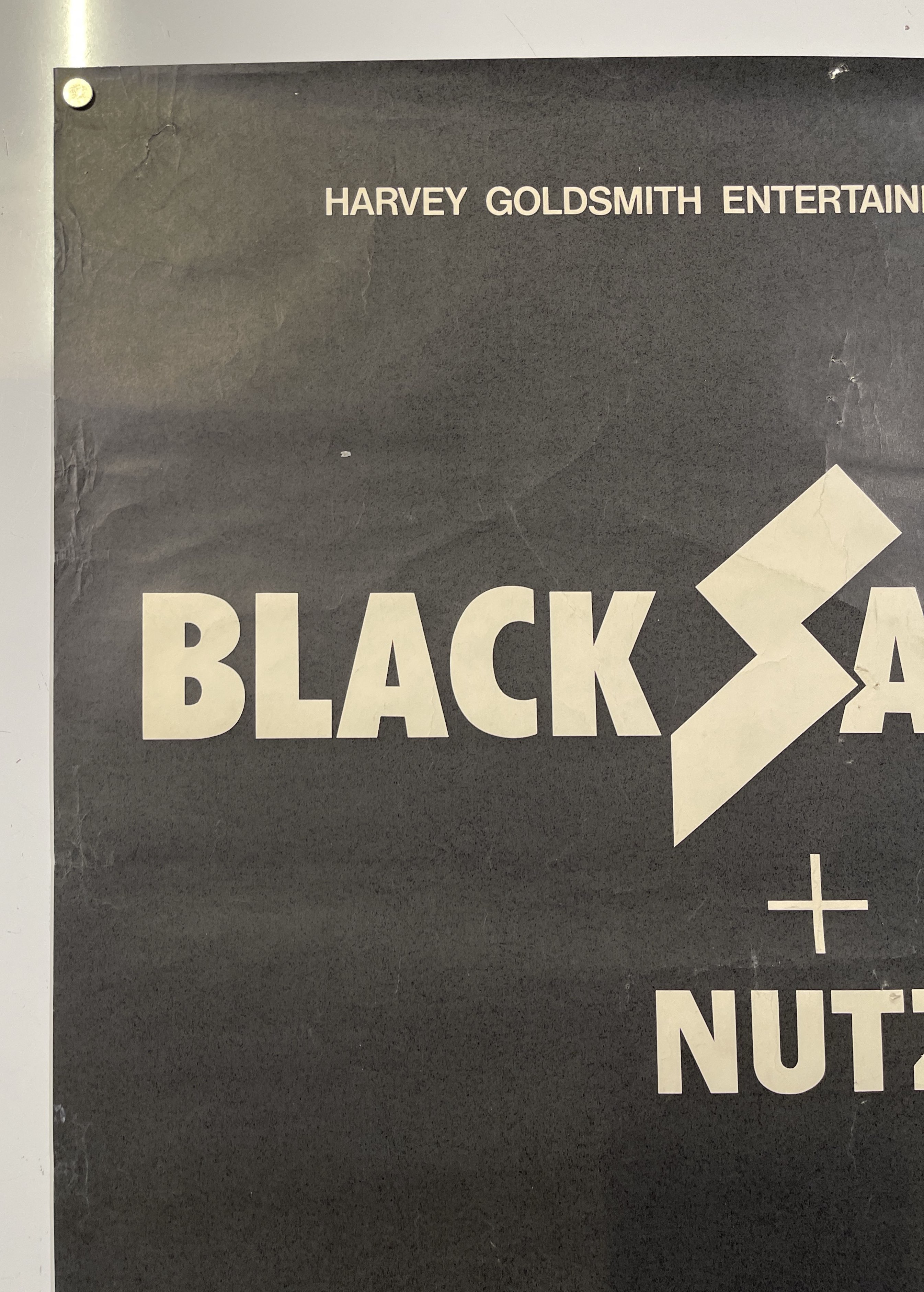 Lot 219 - BLACK SABBATH / NUTZ - ORIGINAL 1977 CONCERT