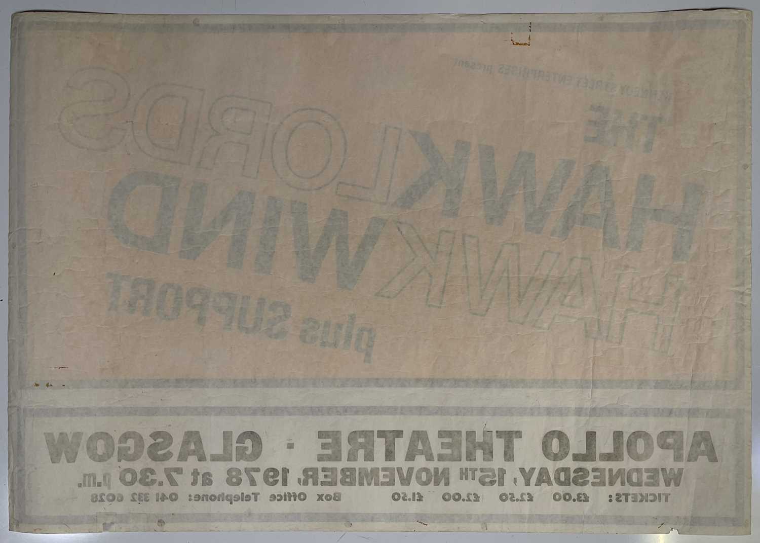 Lot 221 - HAWKWIND - ORIGINAL 1978 CONCERT POSTER.