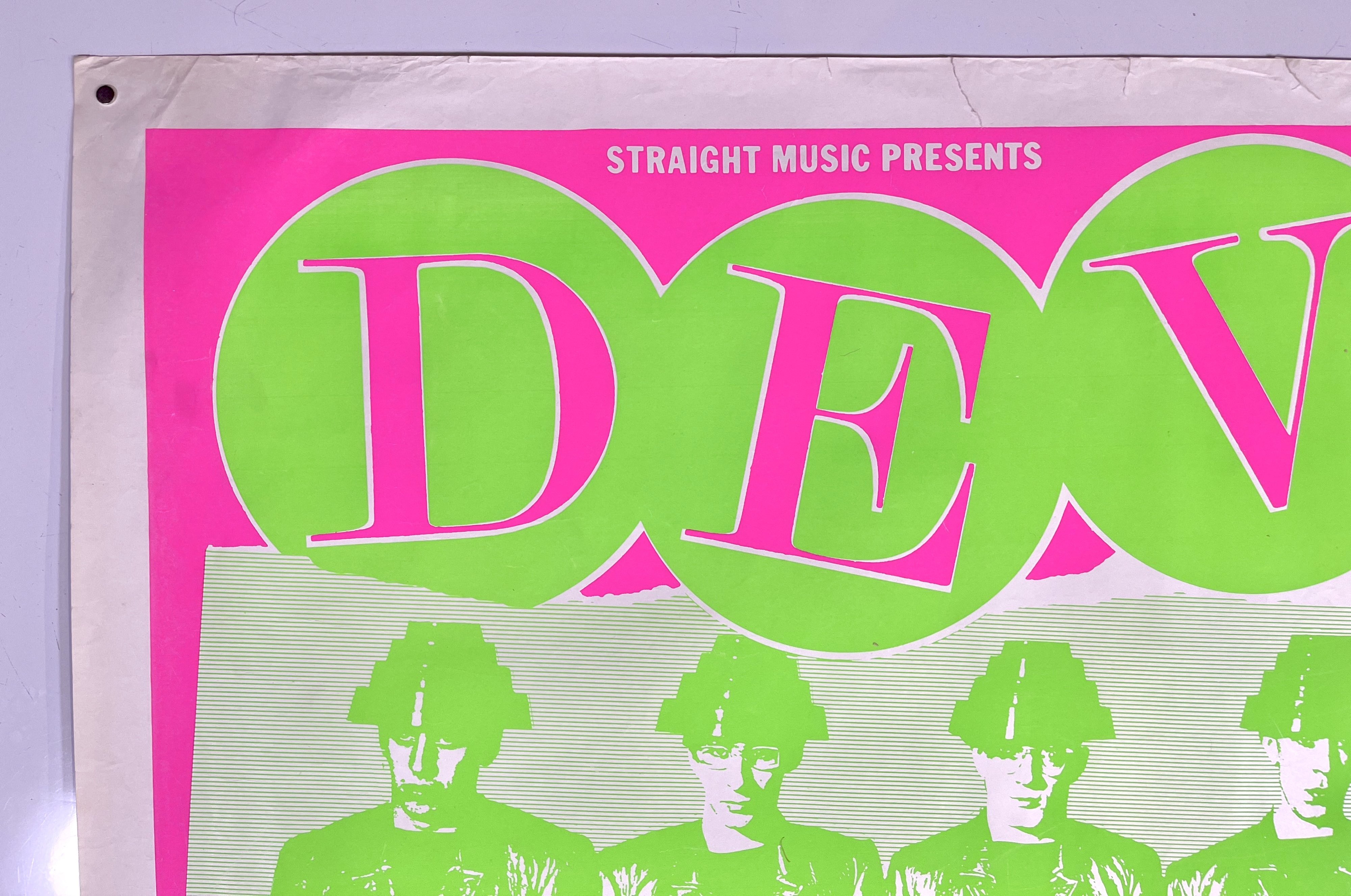 Lot 222 - DEVO - ORIGINAL 1980 GLASGOW CONCERT POSTER.