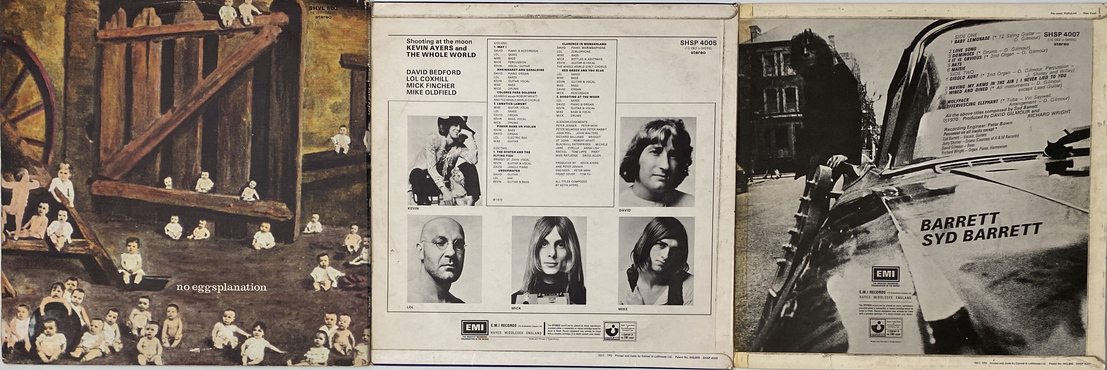 Lot 729 - SYD BARRETT/KEVIN AYERS - HARVEST LP