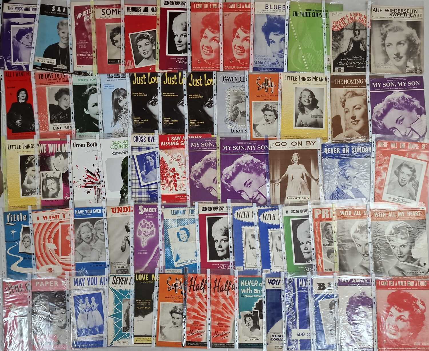 Lot 54 - SHEET MUSIC ARCHIVE - POP / ROCK ETC - 500+.