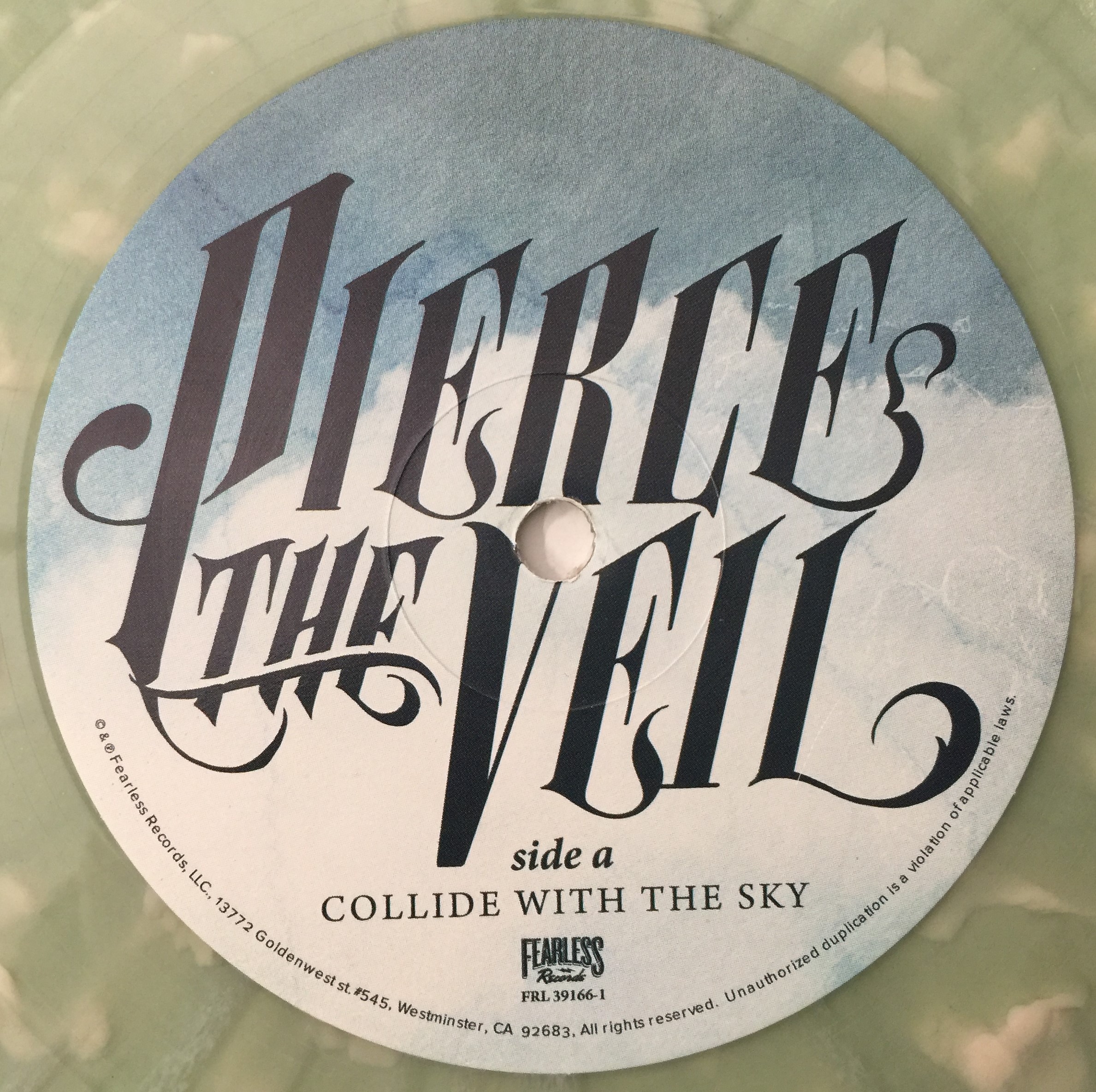 Lot 648 - PIERCE THE VEIL - COLLIDE WITH THE SKY LP