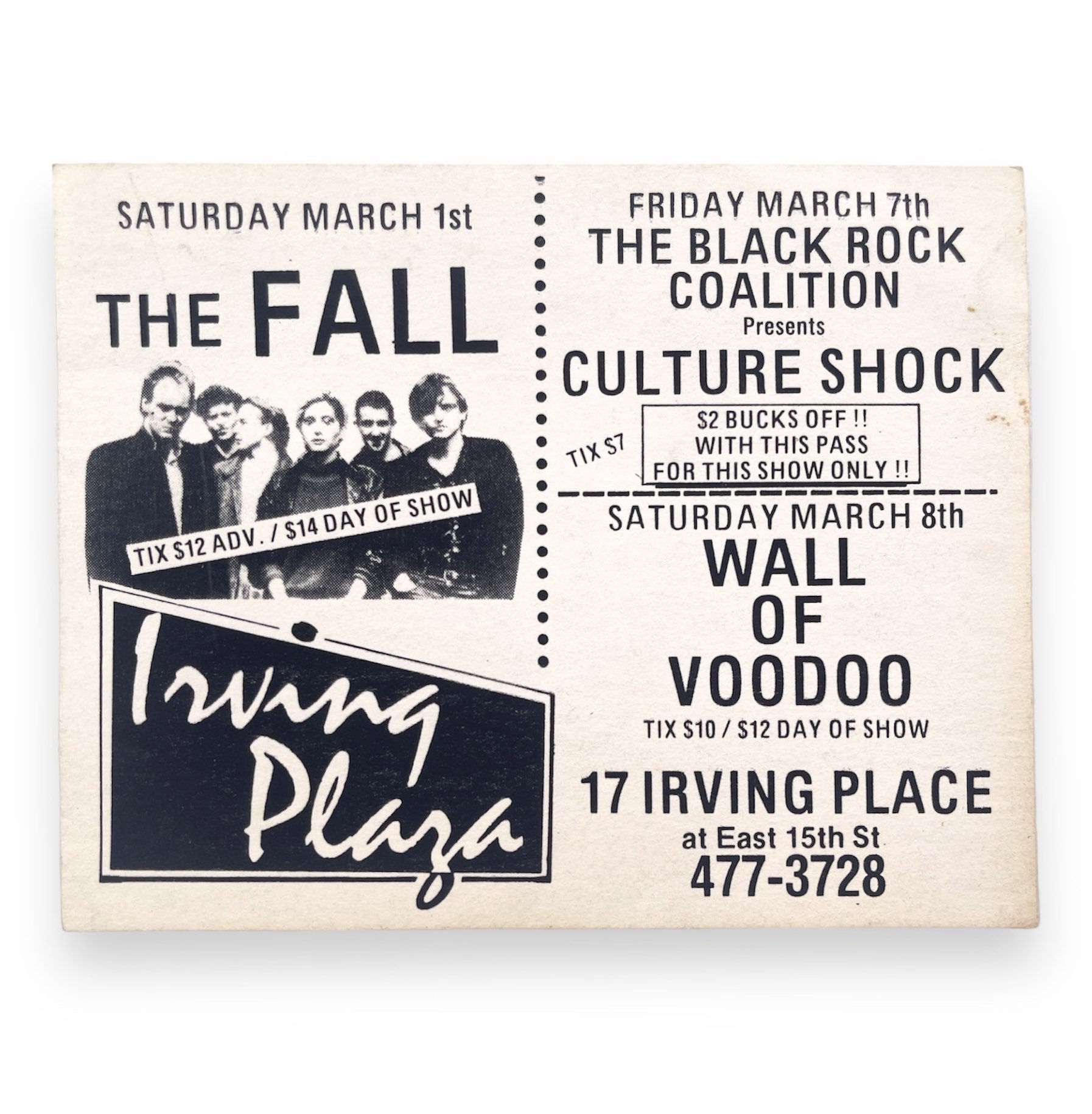 Lot 478 - MARK E. SMITH / THE FALL - MES OWNED 1986 US