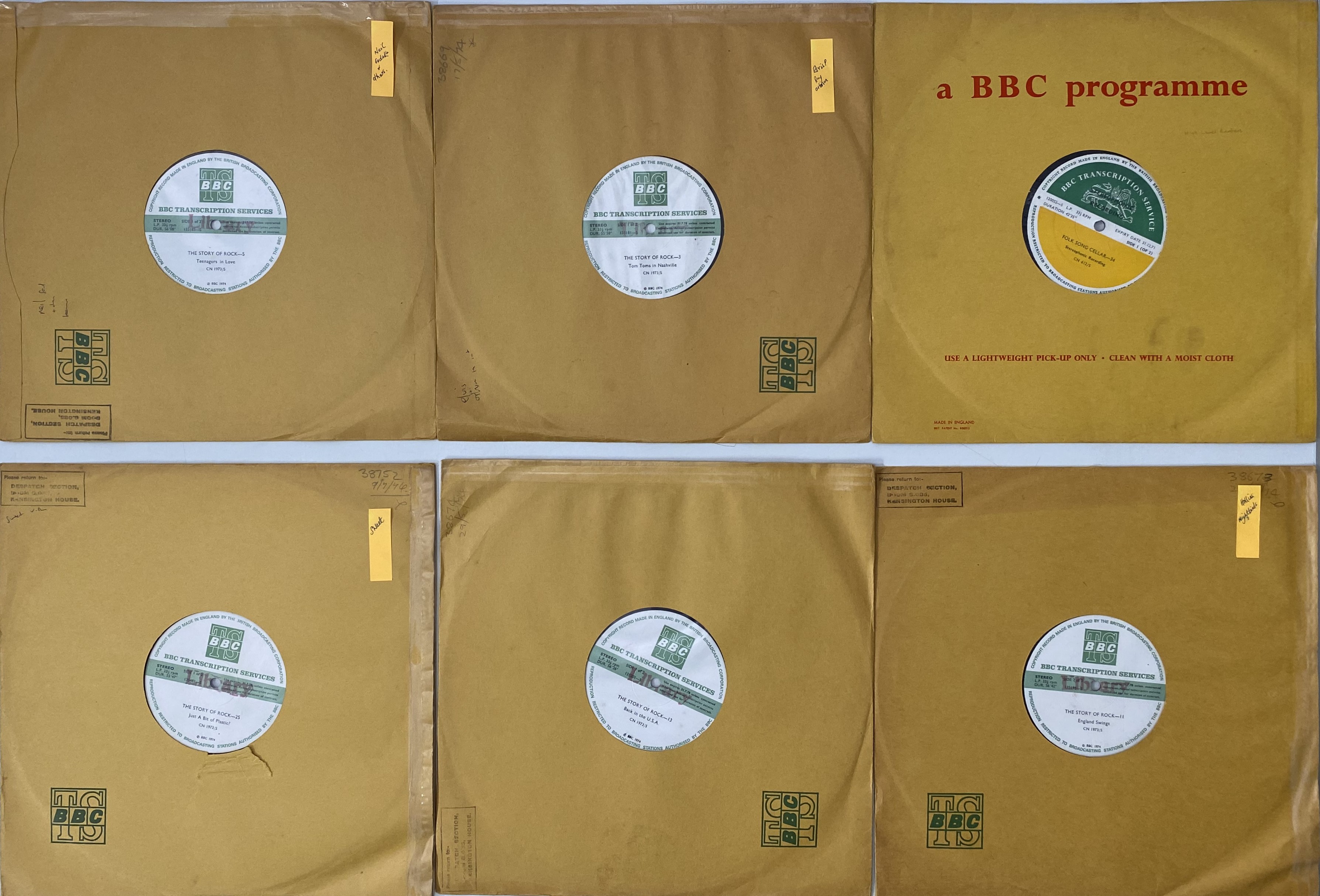Lot 803 - OFFICIAL BBC TRANSCRIPTION PROGRAMME - LP